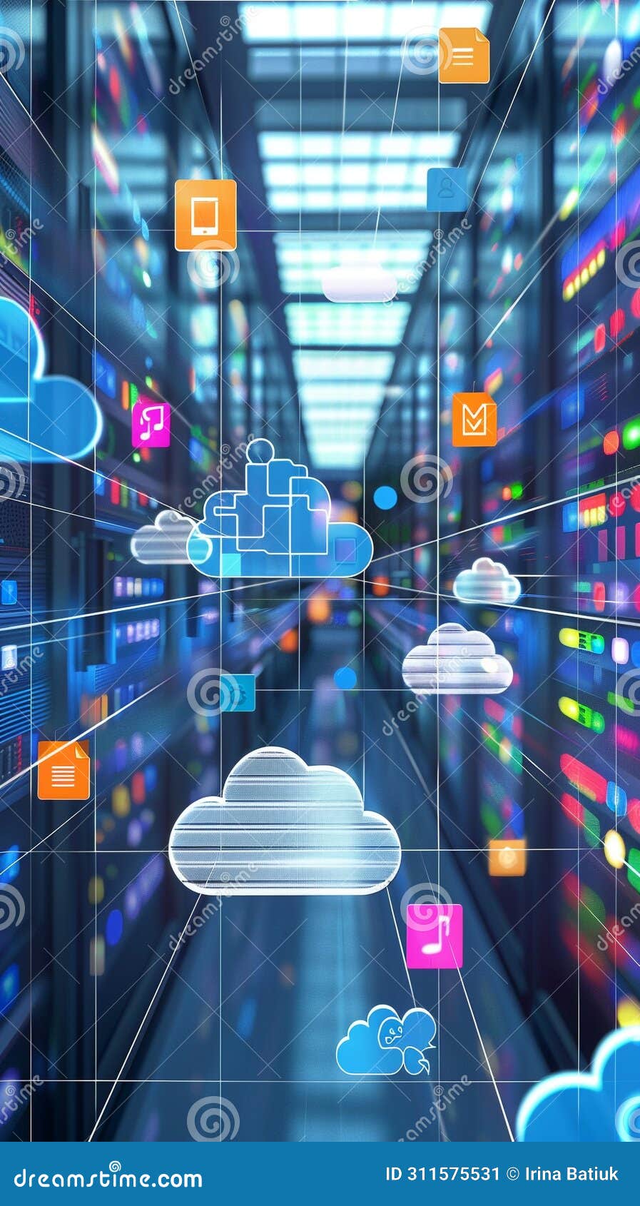 Online, Cloud Storage, Contact, Computing, Tablet, Phone Home Devices ...