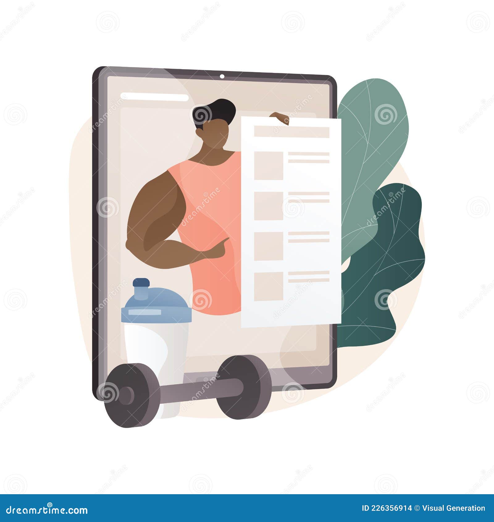 Online Coach Abstract Concept Vector Illustration. Stock Vector ...