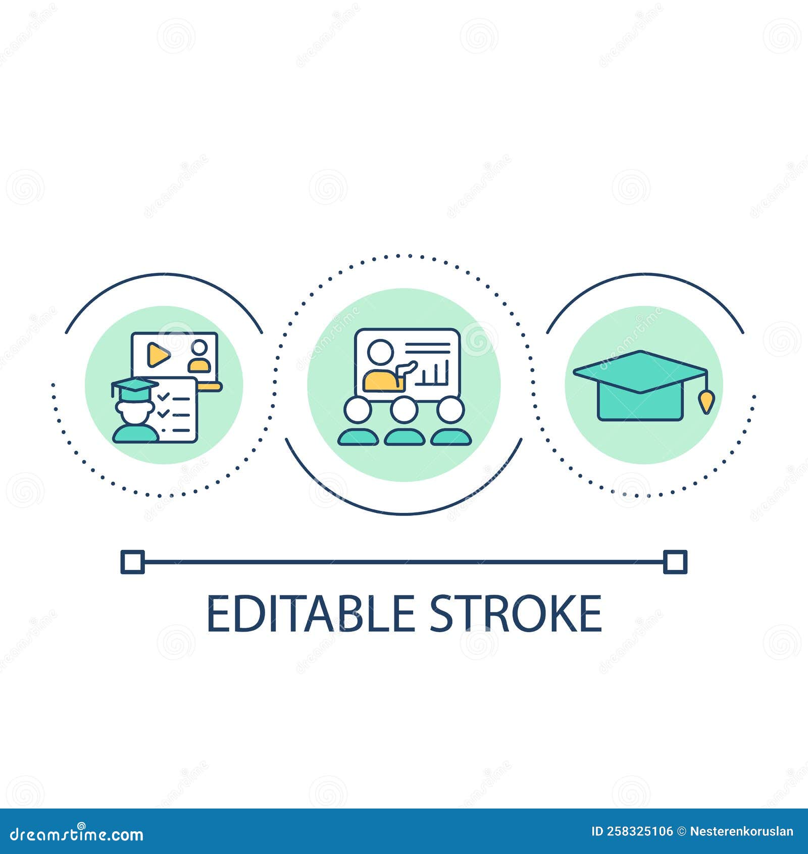 Mix Icon For Instructor, Guide And Trainer Cartoon Vector ...
