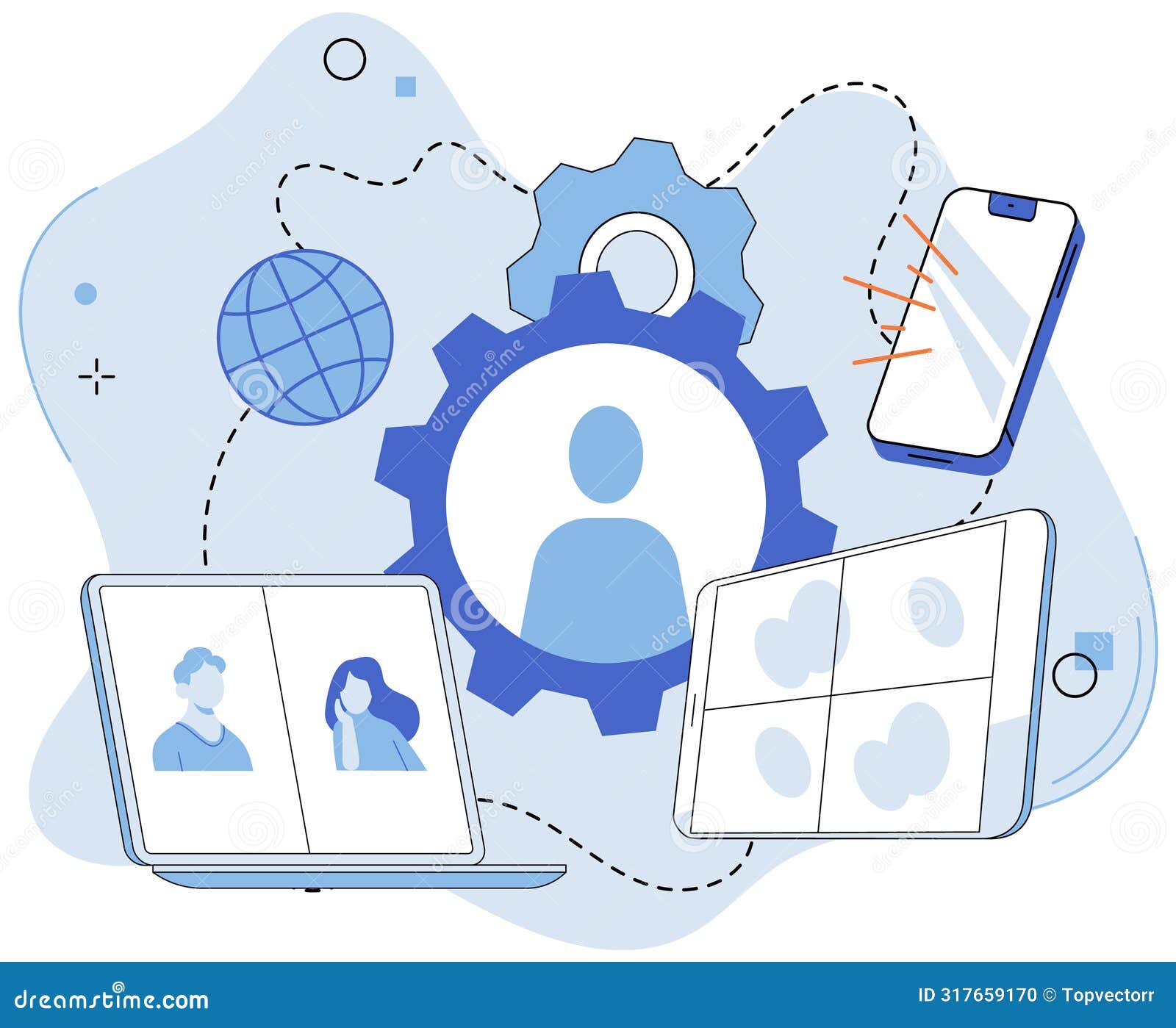 Online Communication. Access To Vast Amounts Knowledge is Readily ...