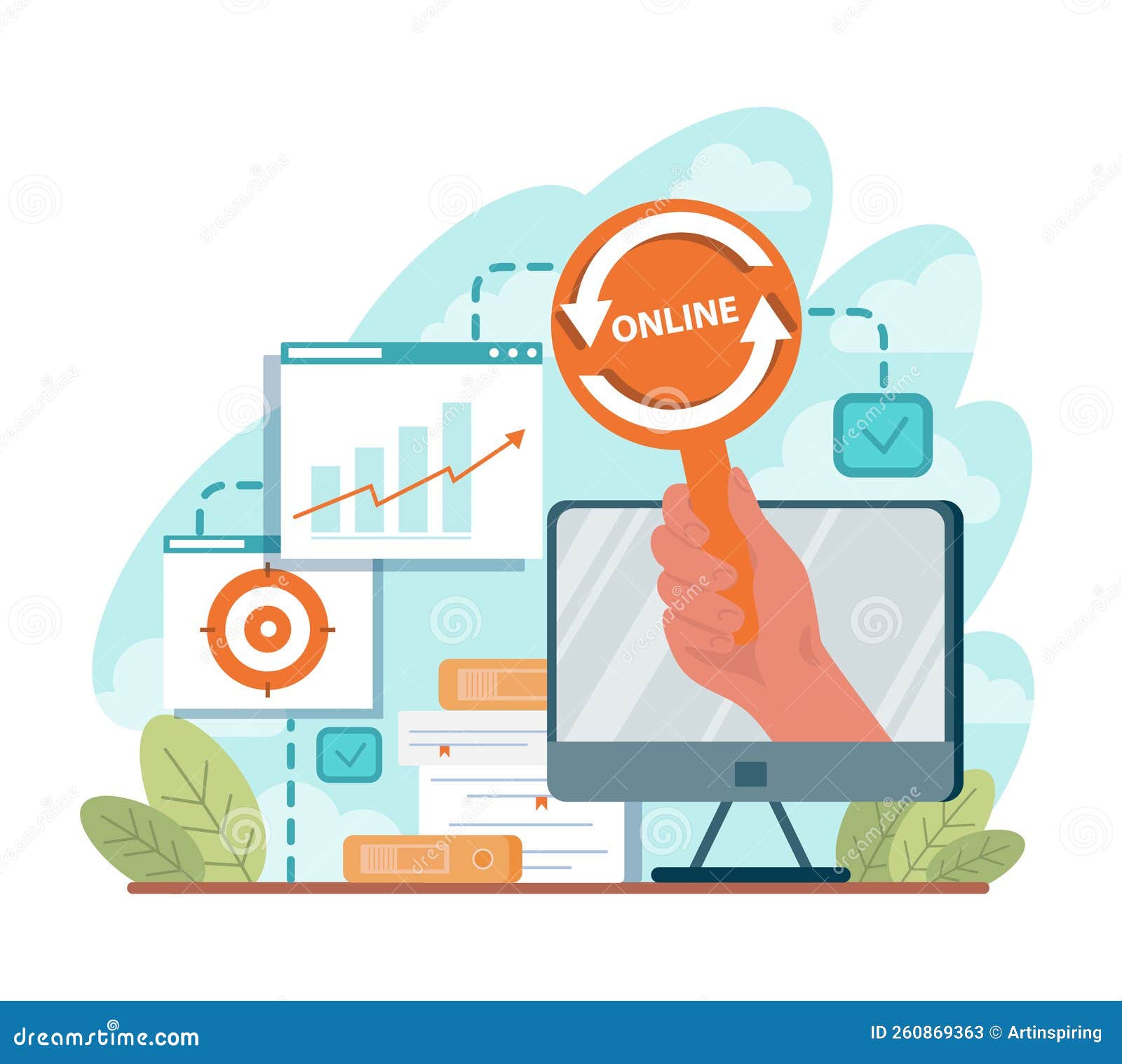 Online Communication. Business Conferencing and Chatting through Device ...