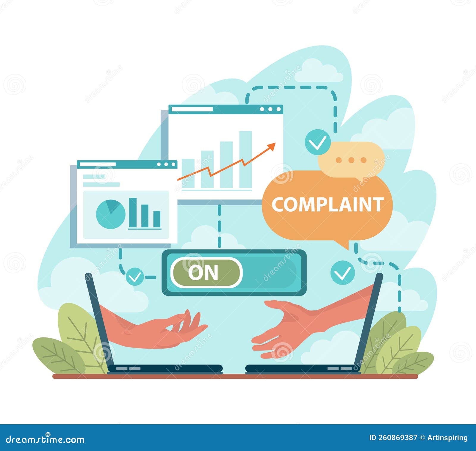 Online Communication. Business Conferencing and Chatting through Device ...