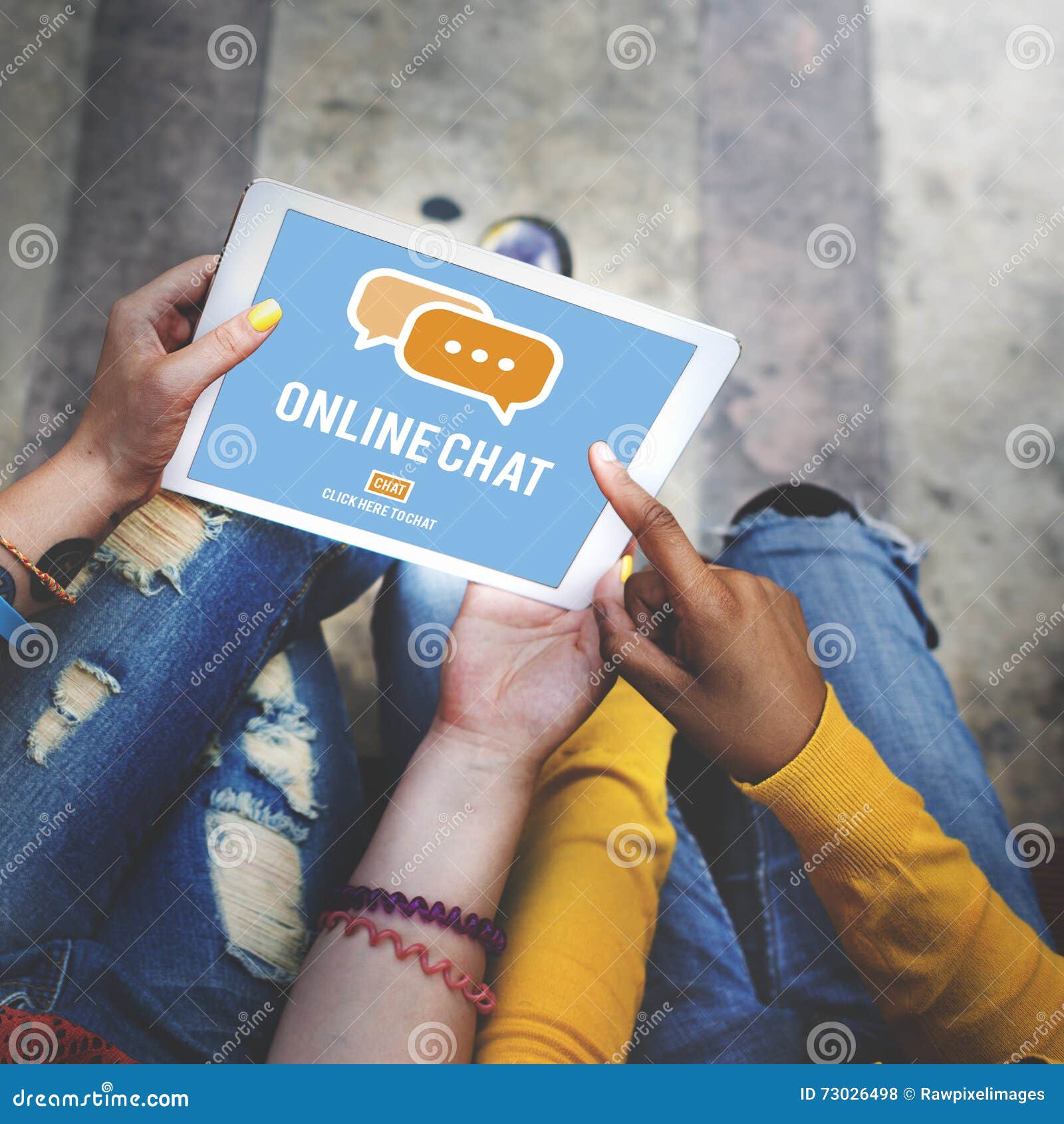 Online Communication Chat Conversation Global Concept Stock Photo ...