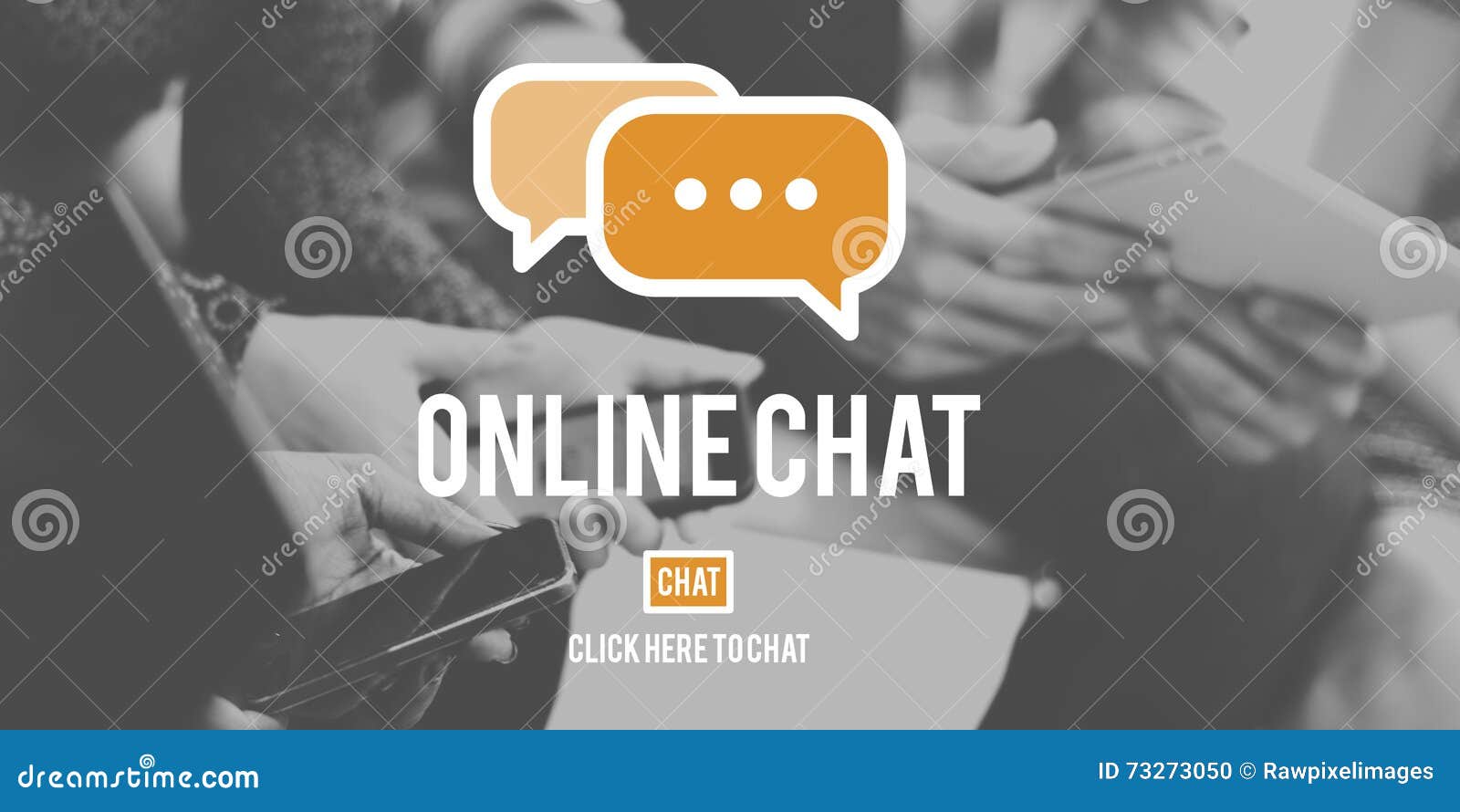 Online Communication Chat Conversation Global Concept Stock ...