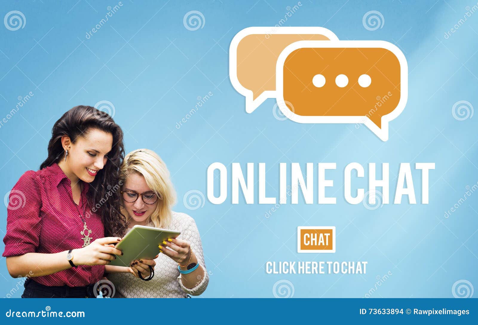 Online Communication Chat Conversation Global Concept Stock Photo ...
