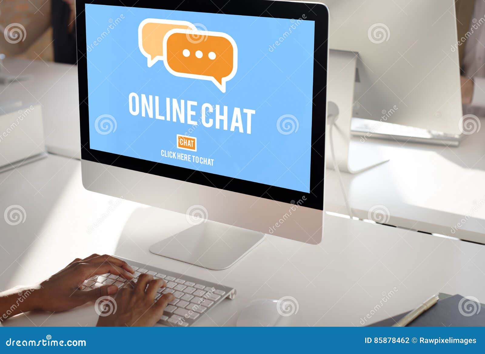 Online Communication Chat Conversation Global Concept Stock Photo ...