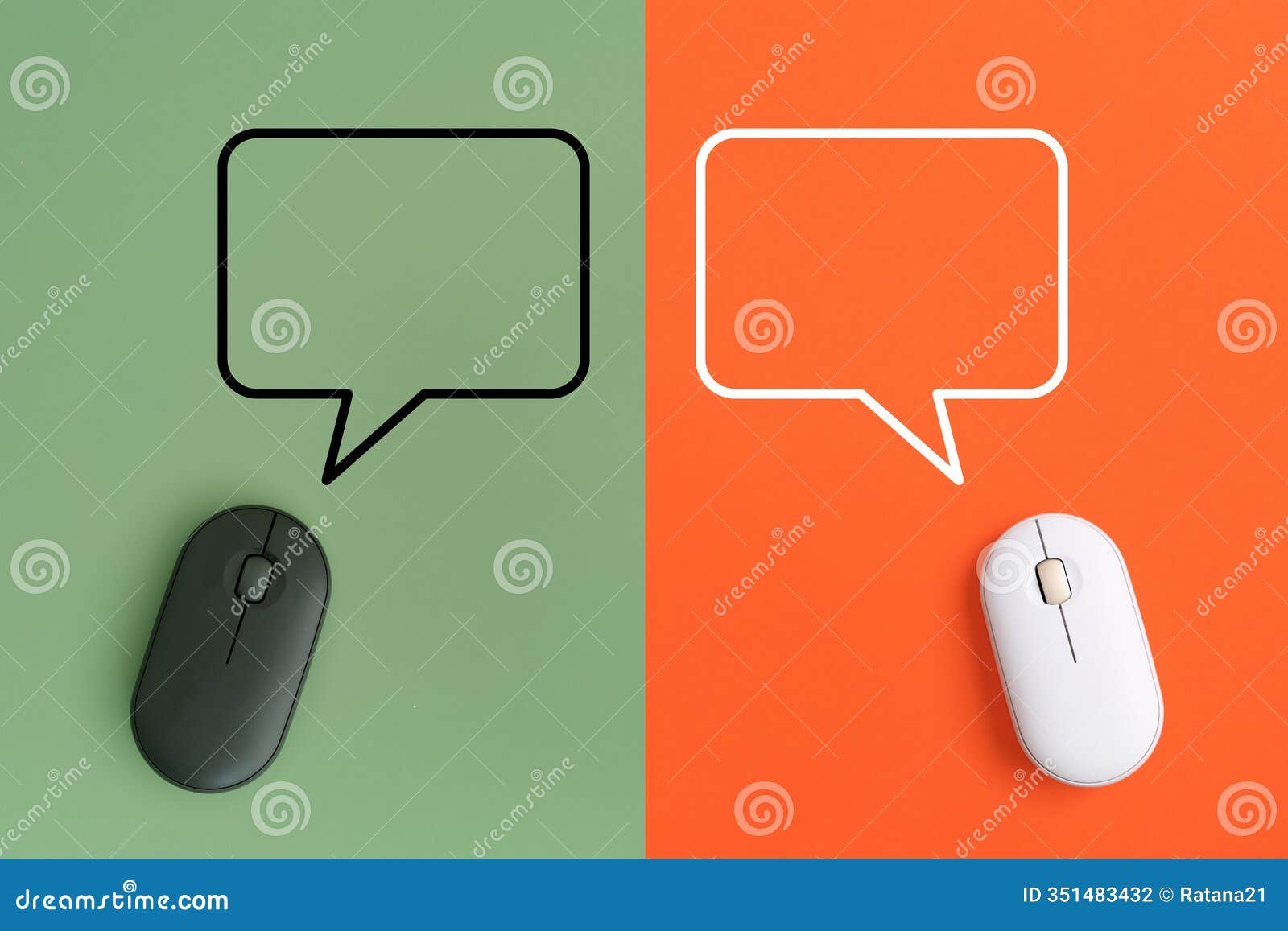 Computer Wireless Mouse Front View, Isolated On White Or Transparent ...