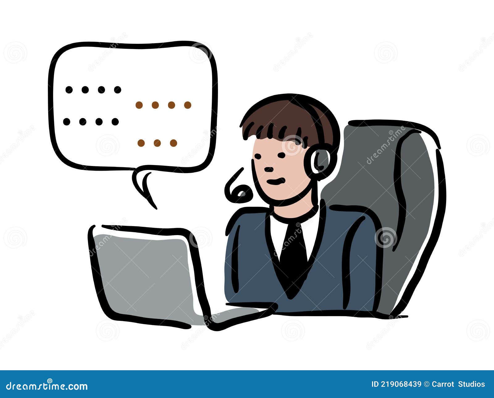 Online Communication Illustration Stock Vector - Illustration of bubble ...
