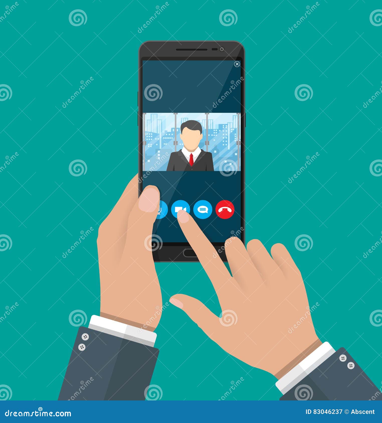 Online Conference. Internet Meeting, Video Call Stock Vector ...