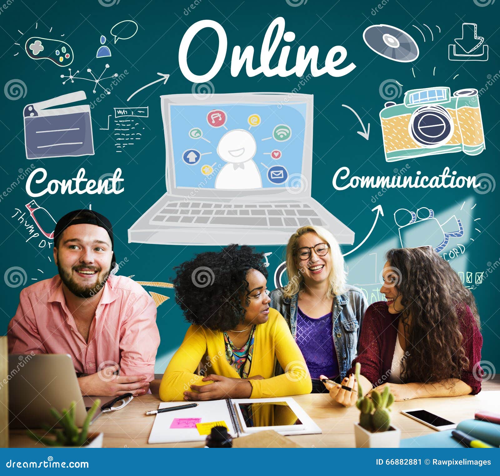 Online Connection Internet Web Social Networking Concept Stock Image ...