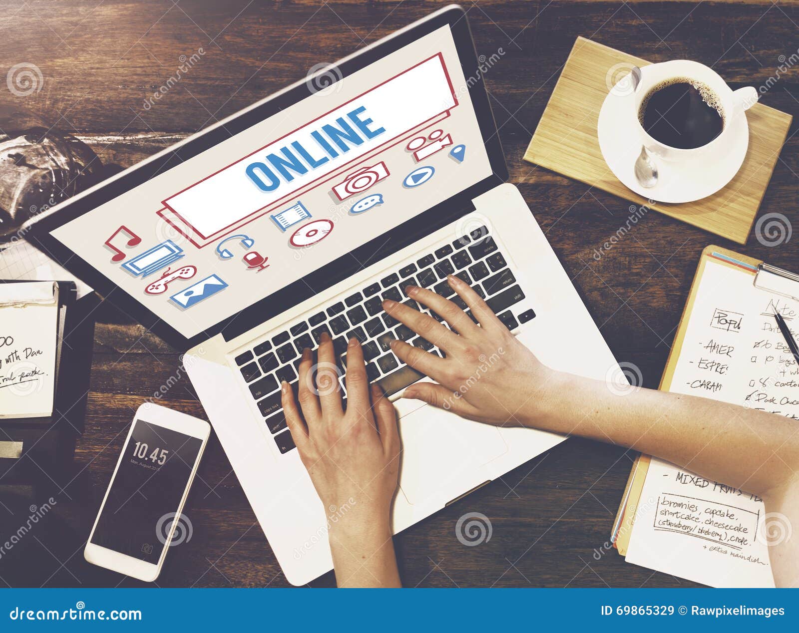 Online Connection Social Networking Internet Technology Concept Stock ...