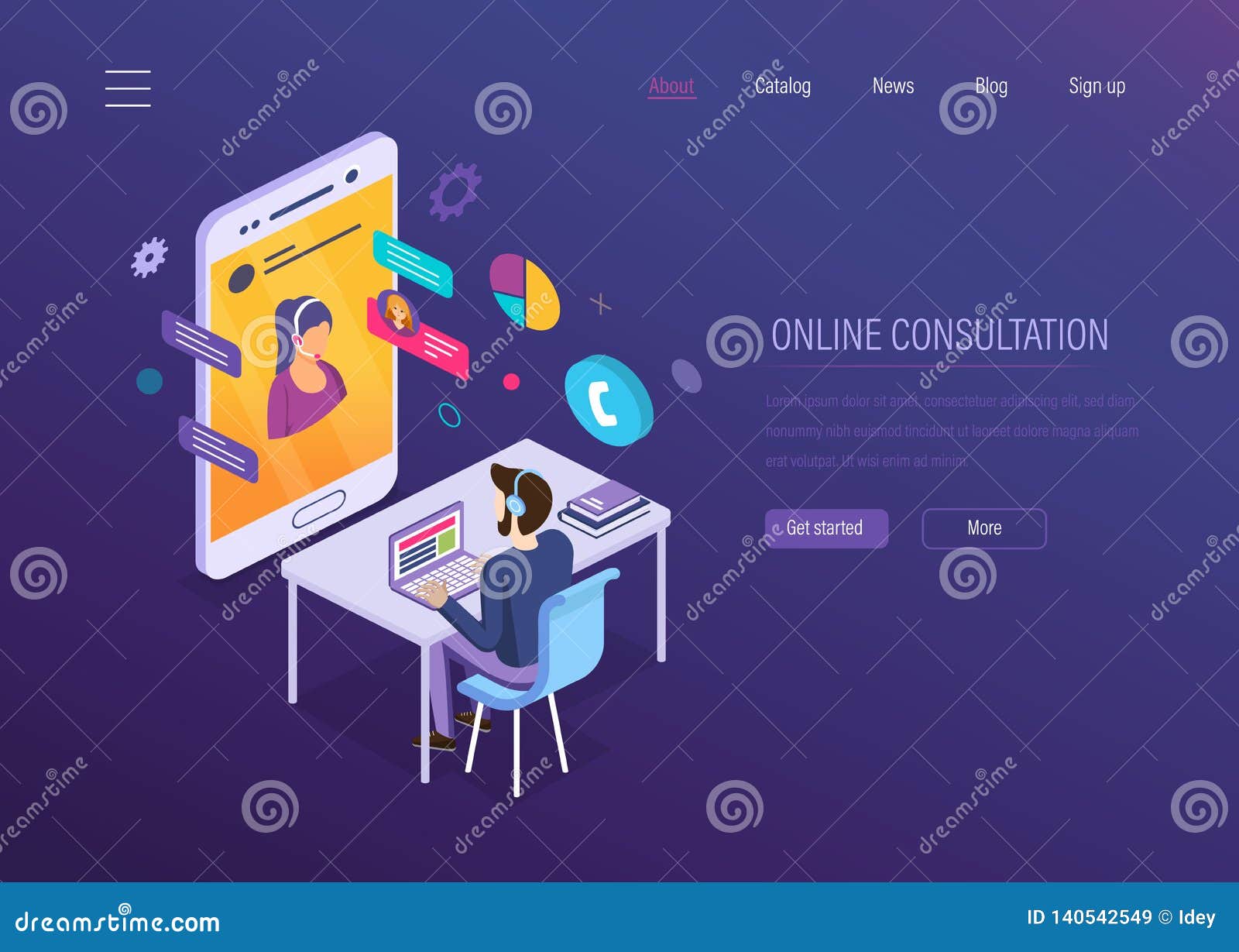 Video Conferencing At Home, People Having Video Call Meeting With ...