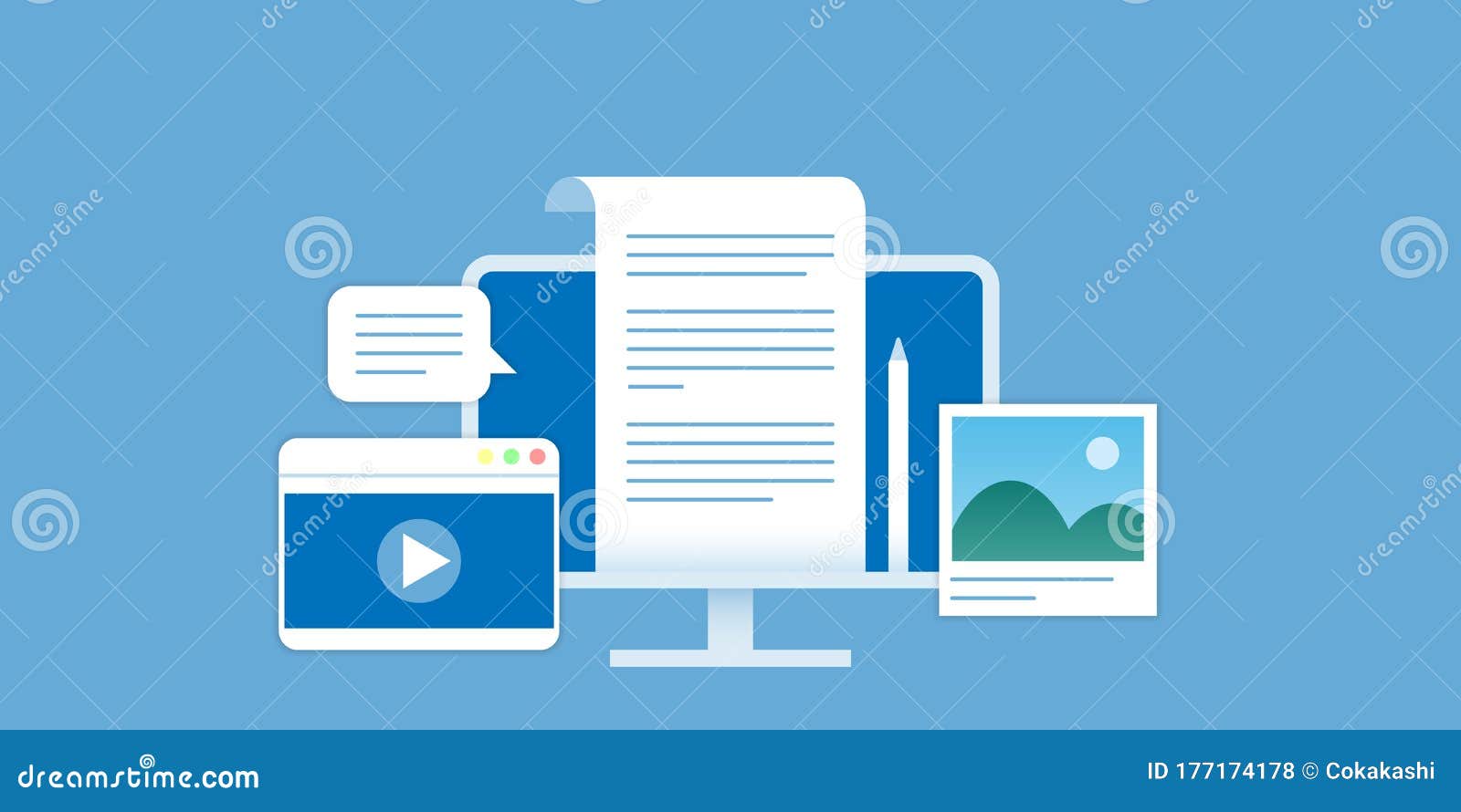 Online Content Stock Illustrations – 100,774 Online Content Stock ...