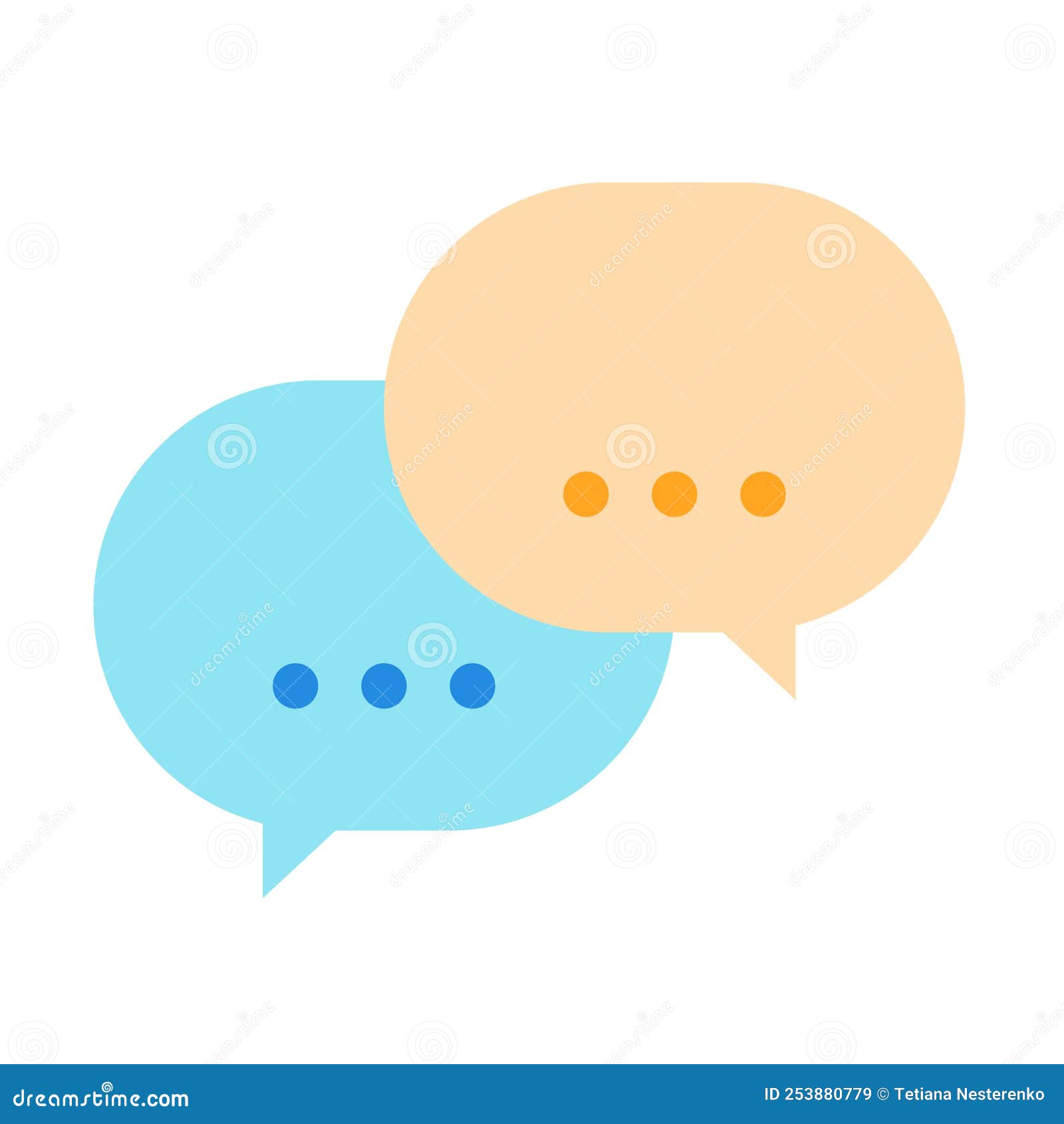 Online Conversation Vector Design Element Stock Vector - Illustration ...
