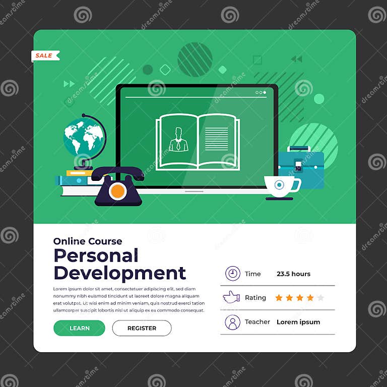 Online course education stock vector. Illustration of employee - 123043541