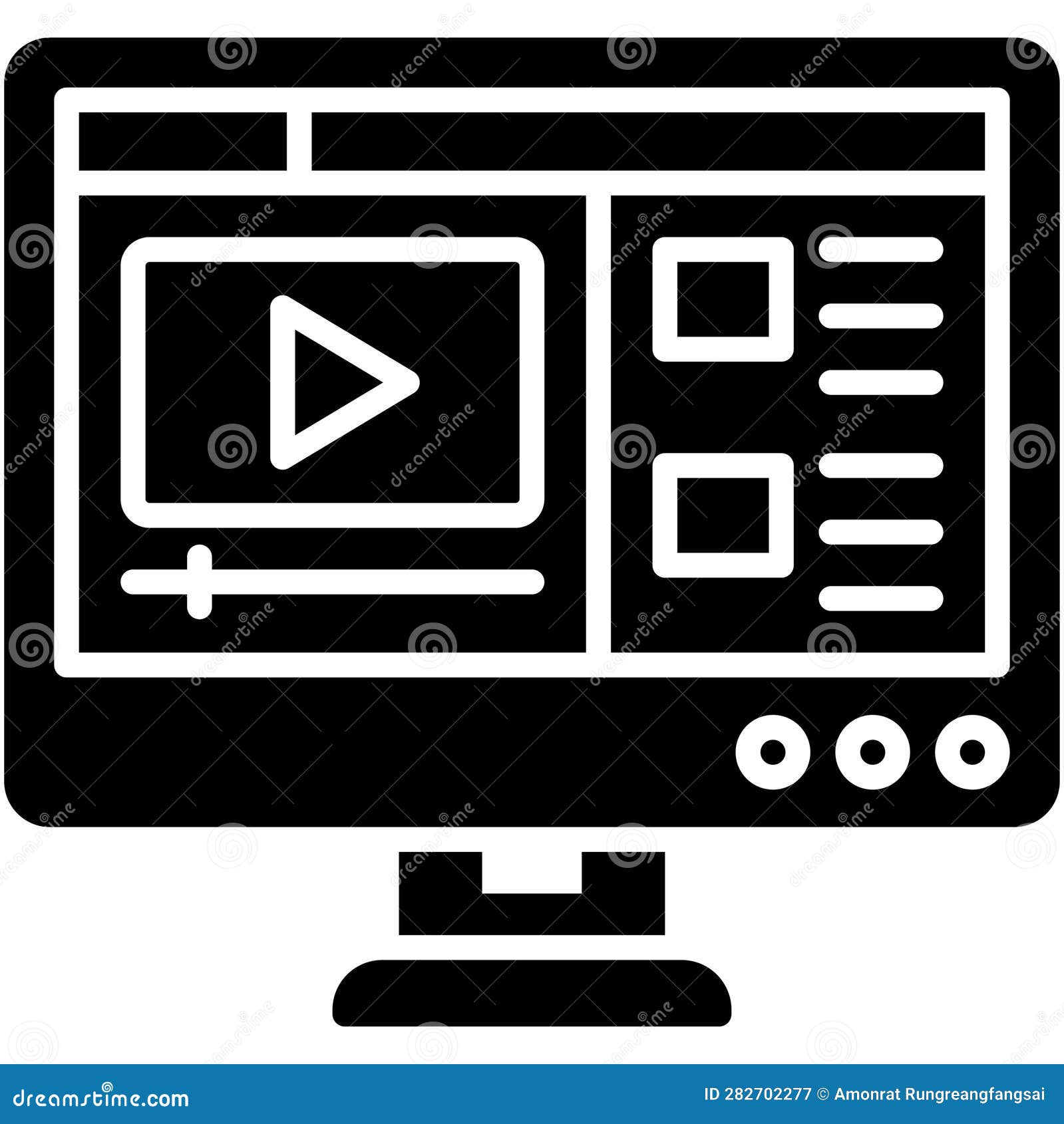 Online Course Icon, High School Related Vector Illustration Stock ...