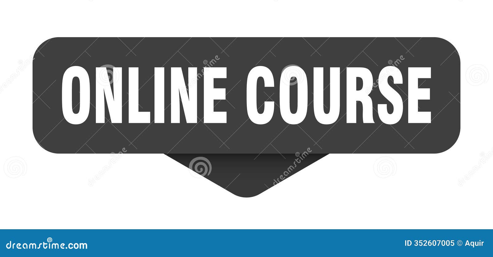 Online Course Sticker. Online Course Sign on Transparent Background ...