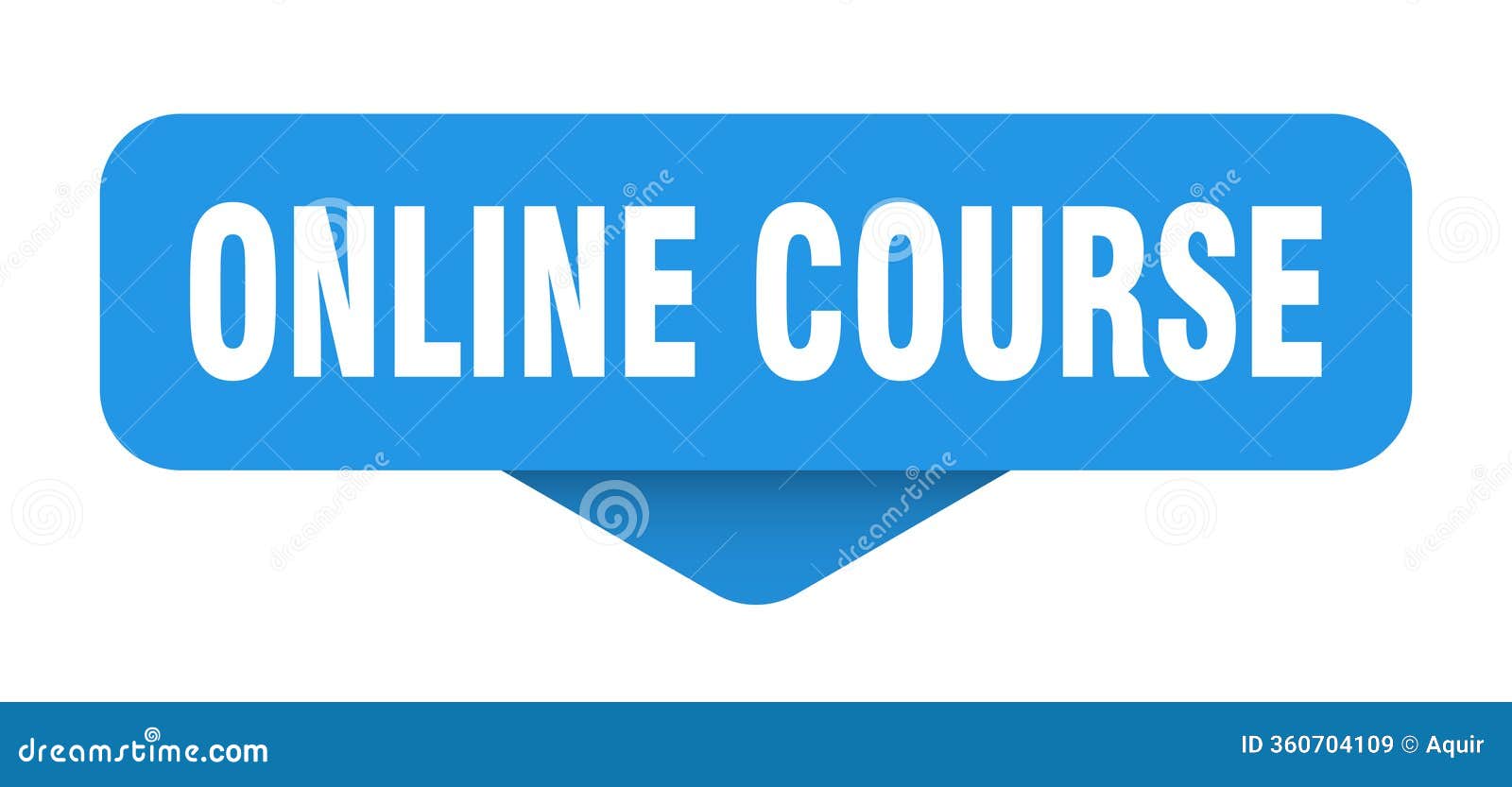 Online Course Sticker. Online Course Sign on Transparent Background ...