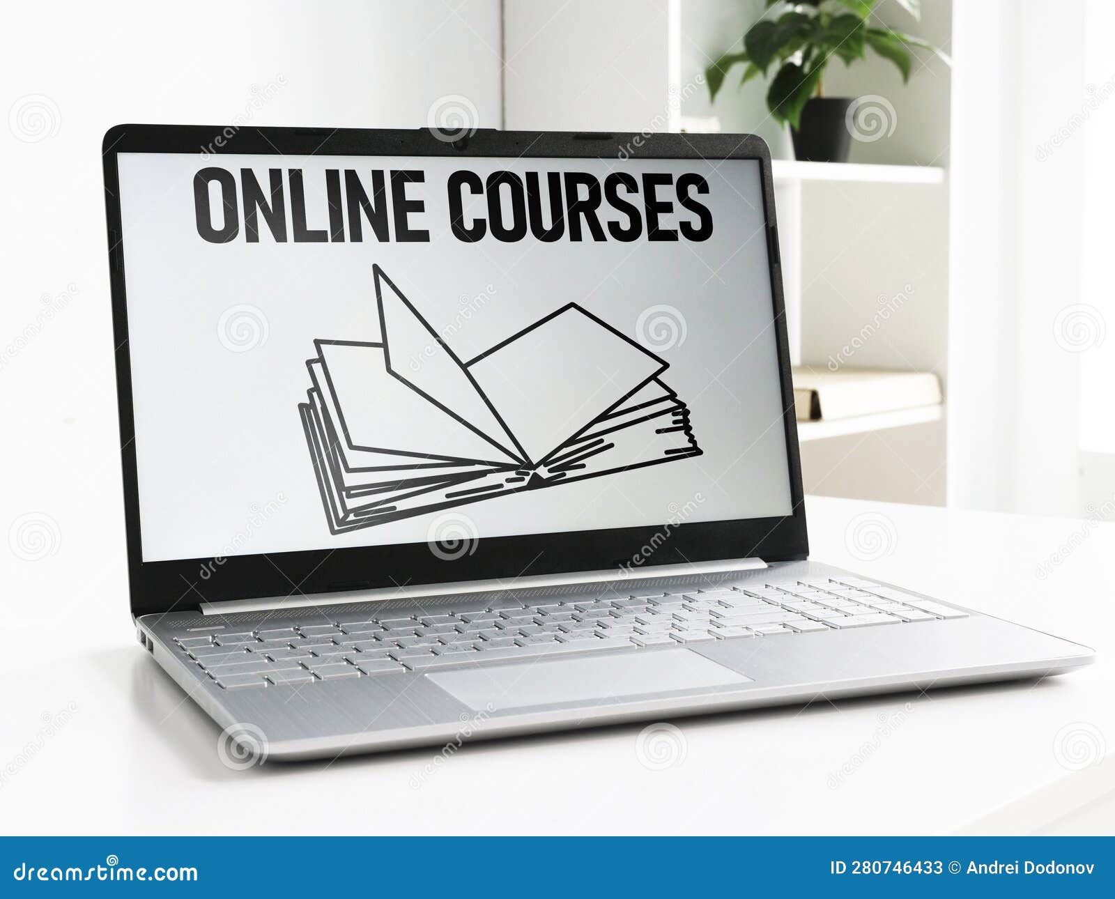 Online Courses and E-learning. Digital Lecture Online Education Concept ...
