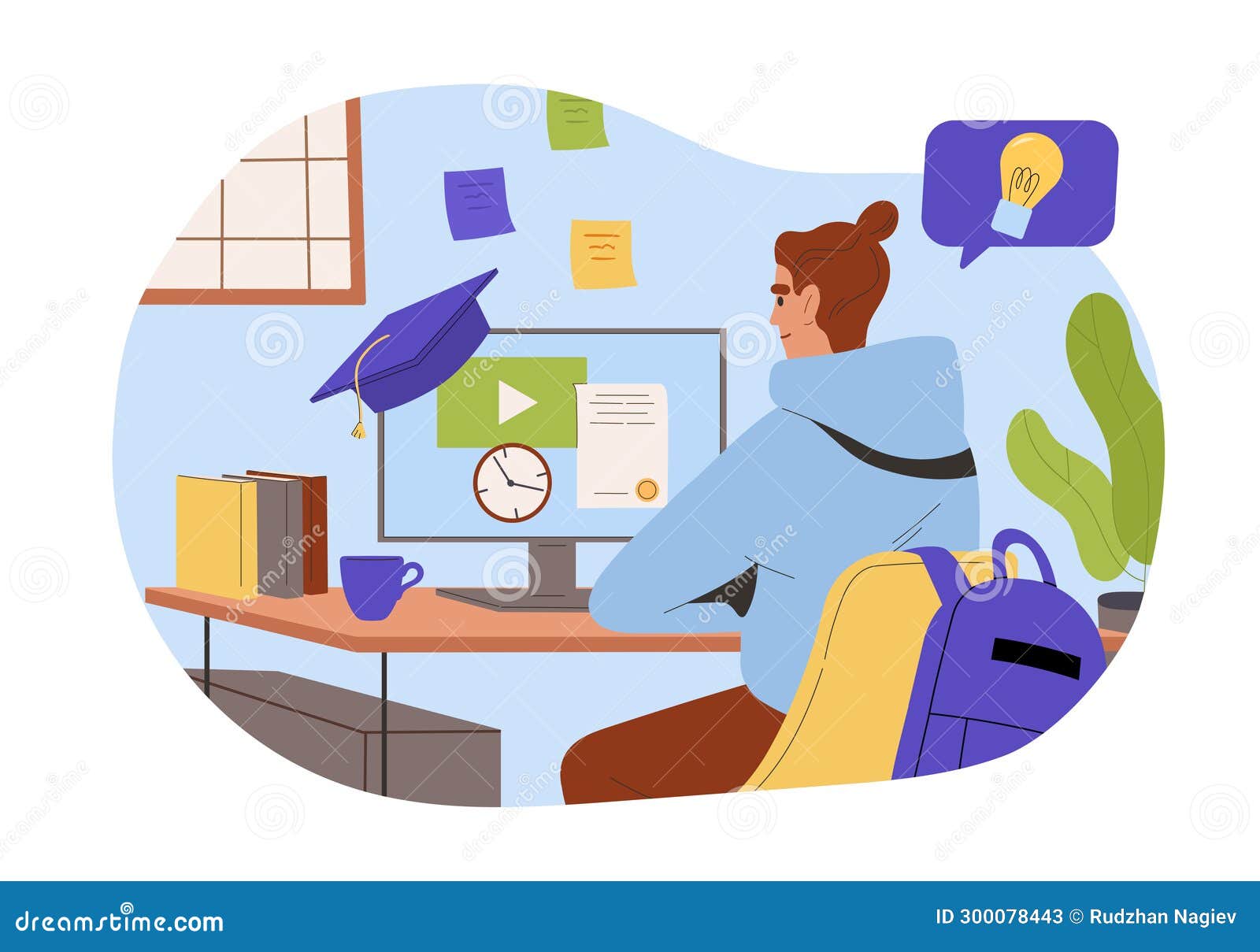 Online Courses Vector Concept Stock Illustration - Illustration of ...