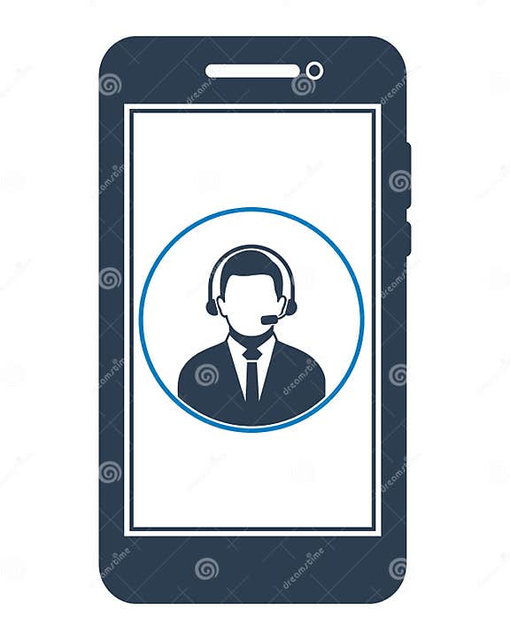 Online Customer Service Icon. Stock Vector - Illustration of business ...