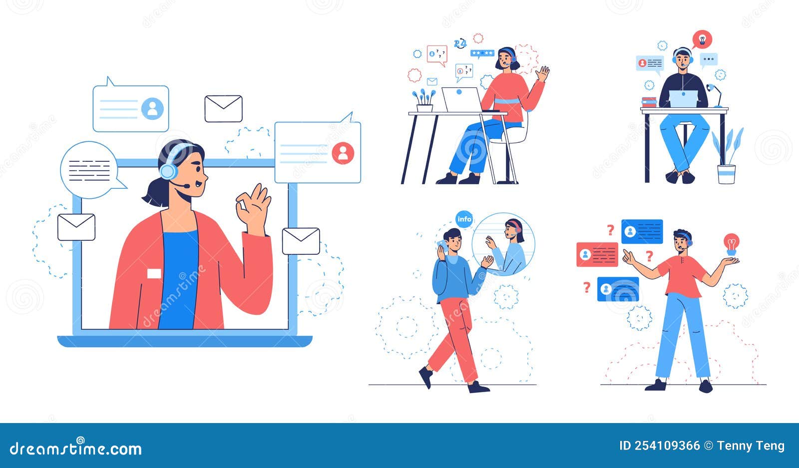 Online Customer Support Service, Personal Assistant, Client Help Center ...