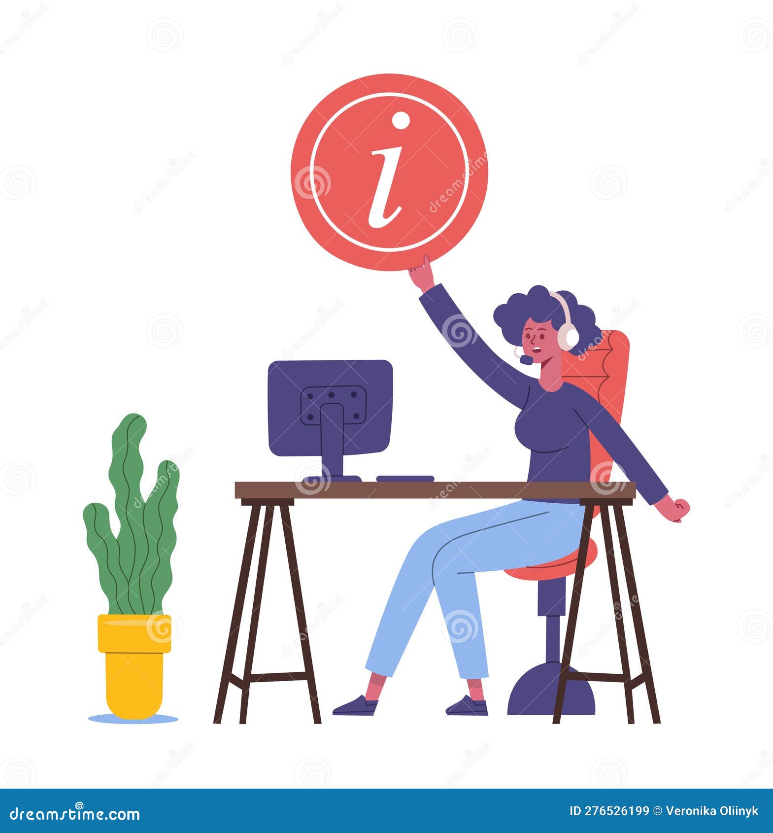 Online Customer Technical Support Personal Assistant Service. Hotline ...