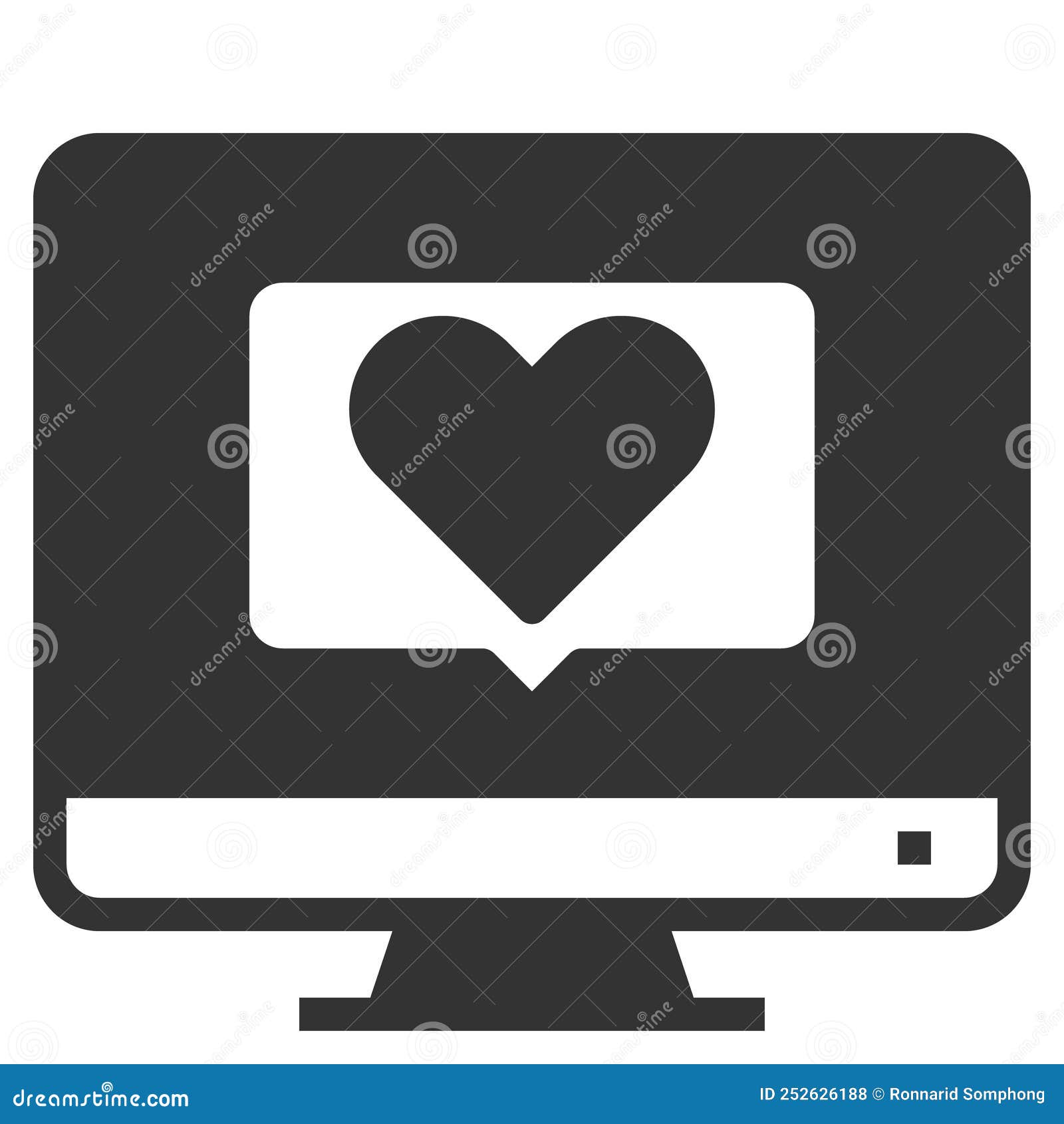 Online Dating Icon Solid Vector Illustration Stock Vector ...