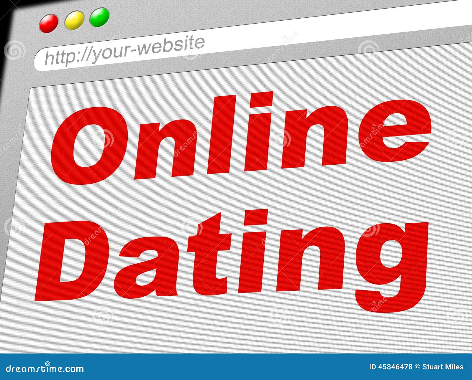 Online Dating Represents World Wide Web and Date Stock Illustration ...