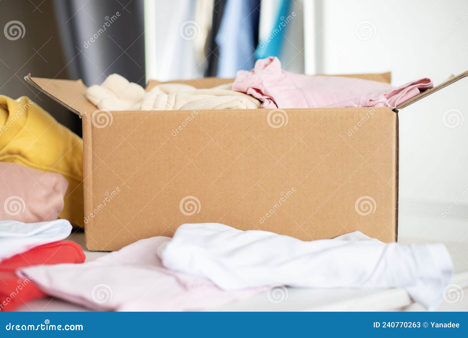 Online Delivery of Clothes, Orders from an Online Store, a Package with ...