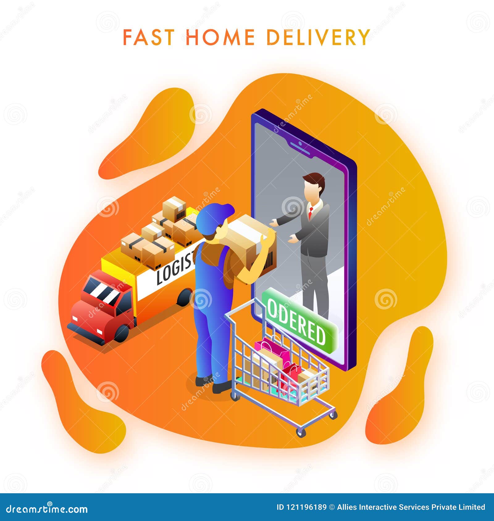 Online Delivery Concept, Isometric Design with Delivery Buy Deli Stock ... Online Delivery Concept, Isometric Design with Delivery Buy Deli Stock ...