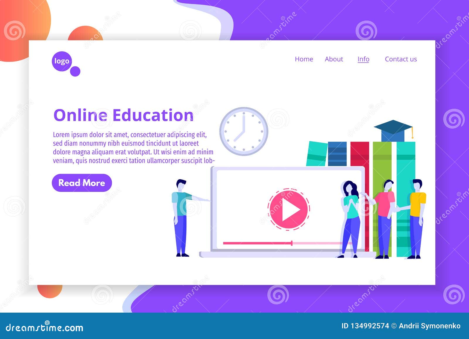 Online Distance Education Concept, Internet Studying, E-learning ...