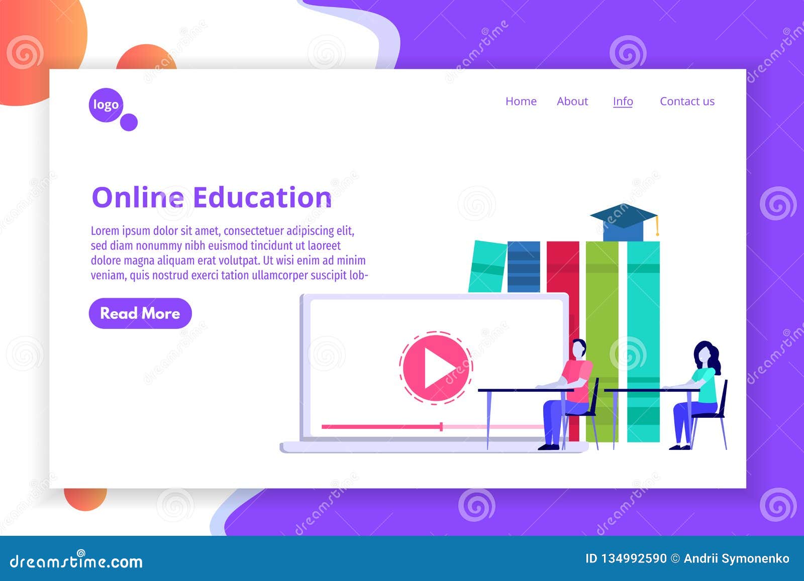 Online Distance Education Concept, Internet Studying, E-learning ...