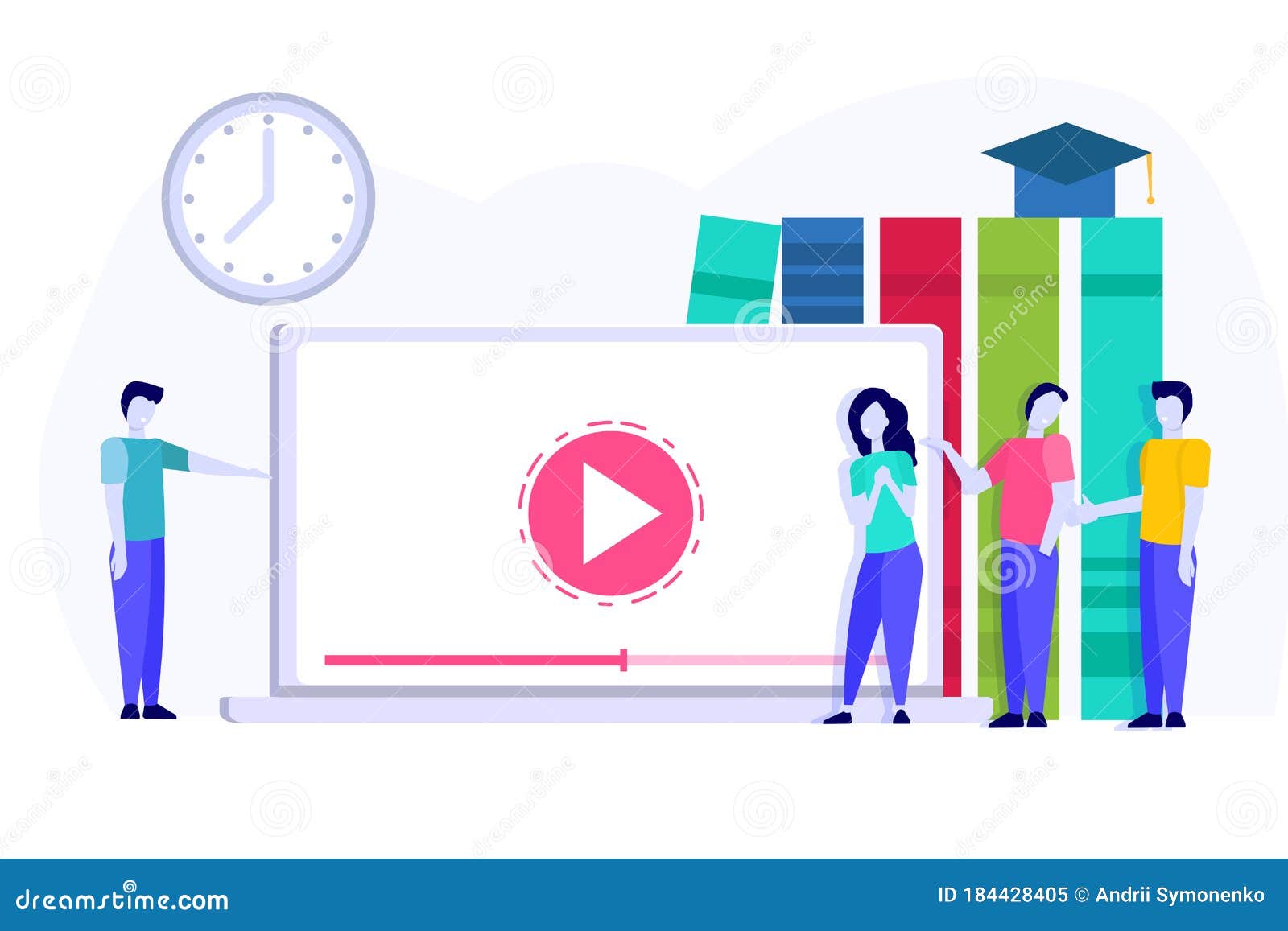 Online Distance Education Concept, Internet Studying, E-learning ...