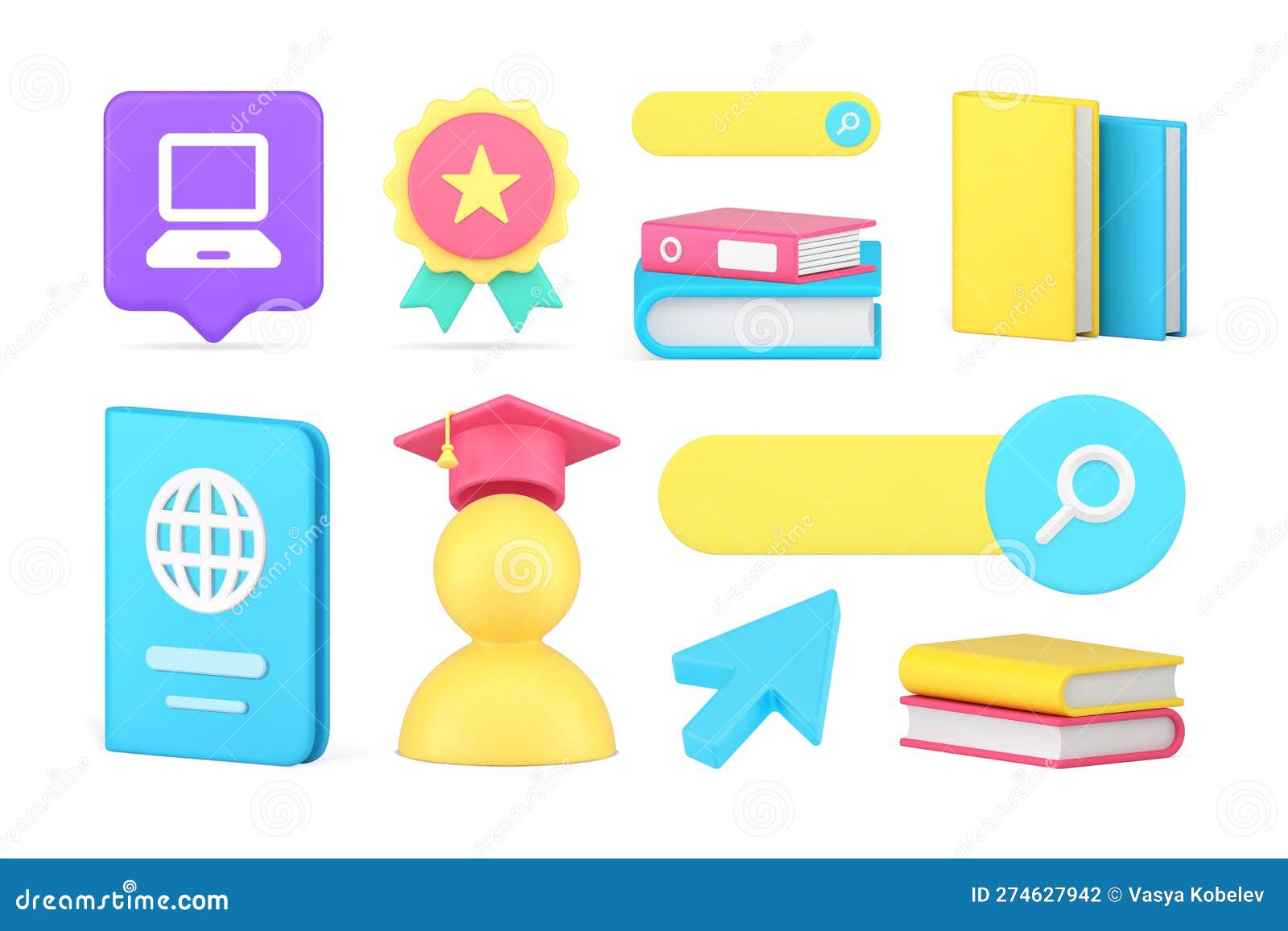 Online Distance Education E Learning Course Lesson Graduation Book ...