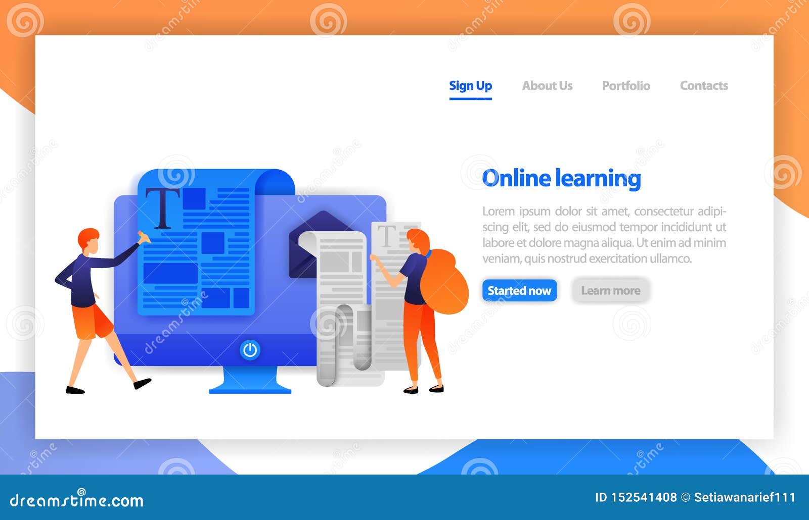 Online Distance Studying and Education Concept. Distance Education ...