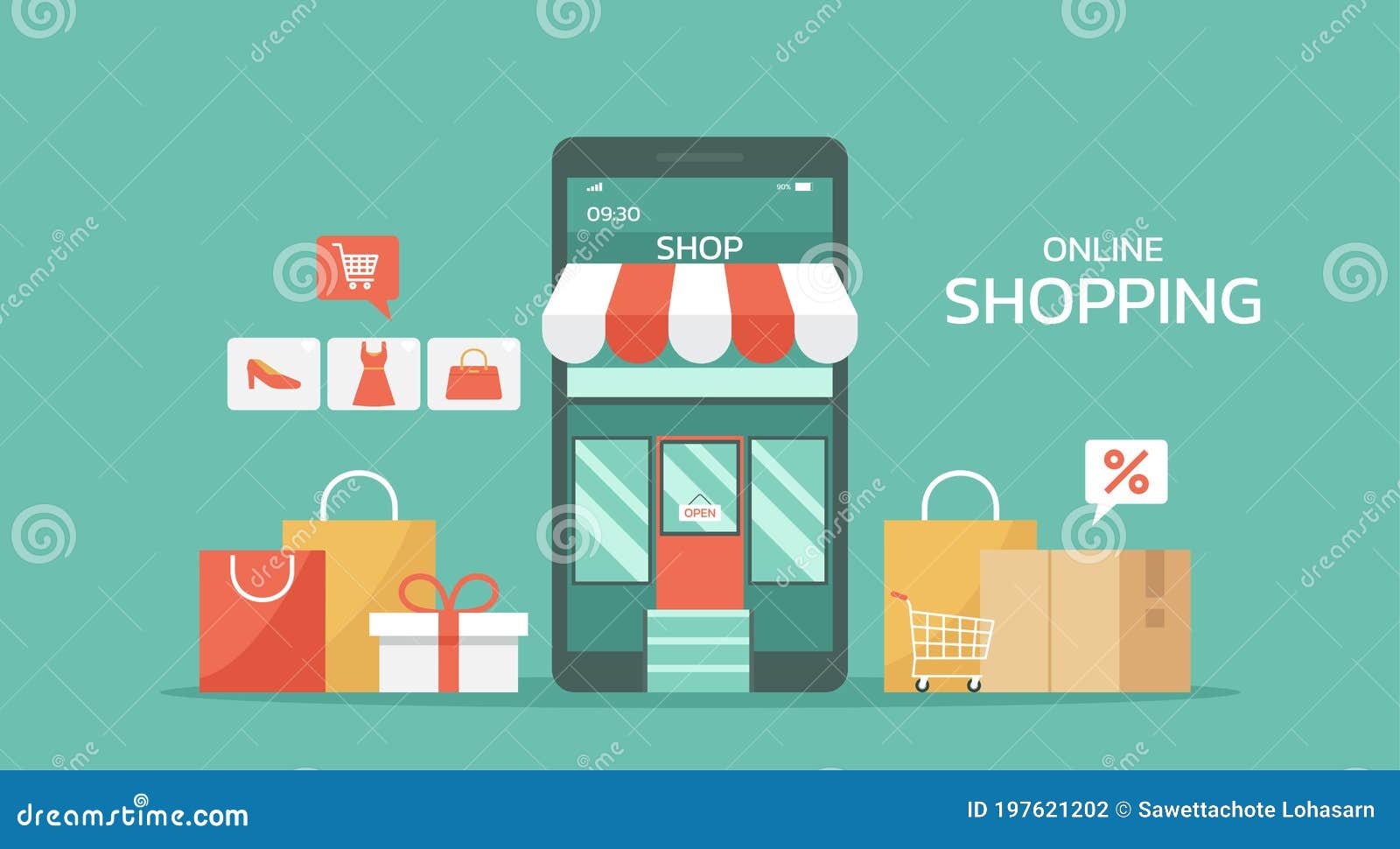 Virtual Store Front Stock Illustrations – 184 Virtual Store Front Stock ...