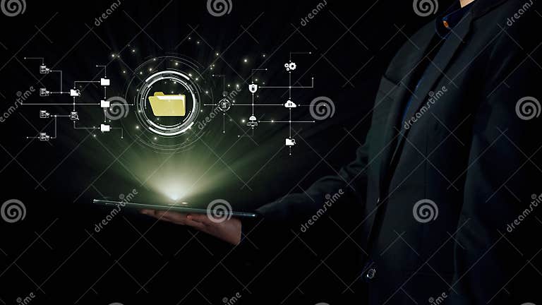 Online Documents Folders Management Streamlining Workflows UUID Stock Photo - Image of ...