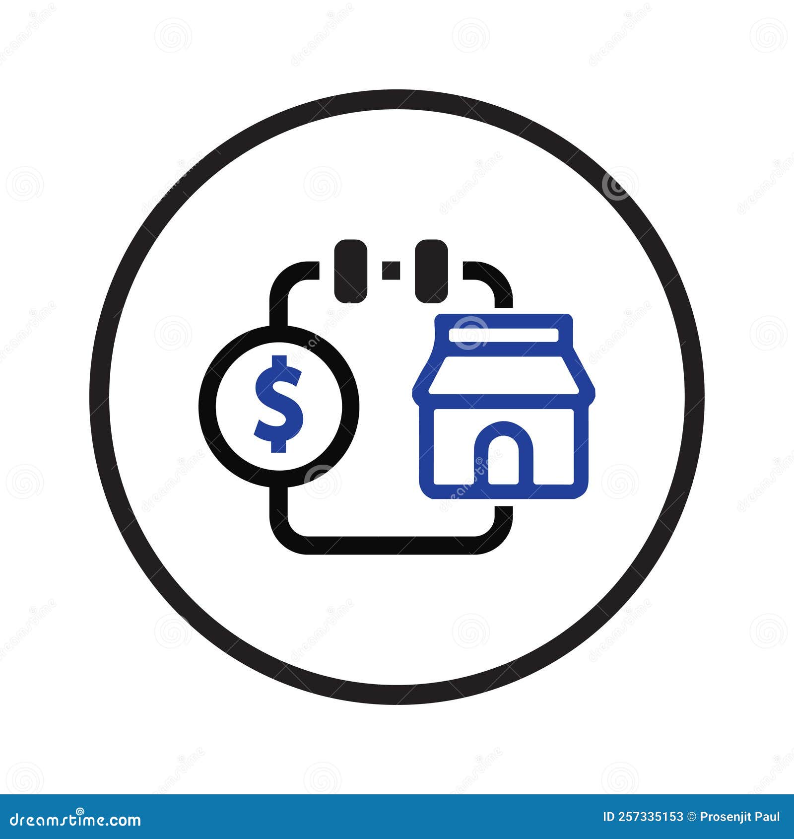 Online Ecommerce Store Icon Stock Vector - Illustration of customer ...