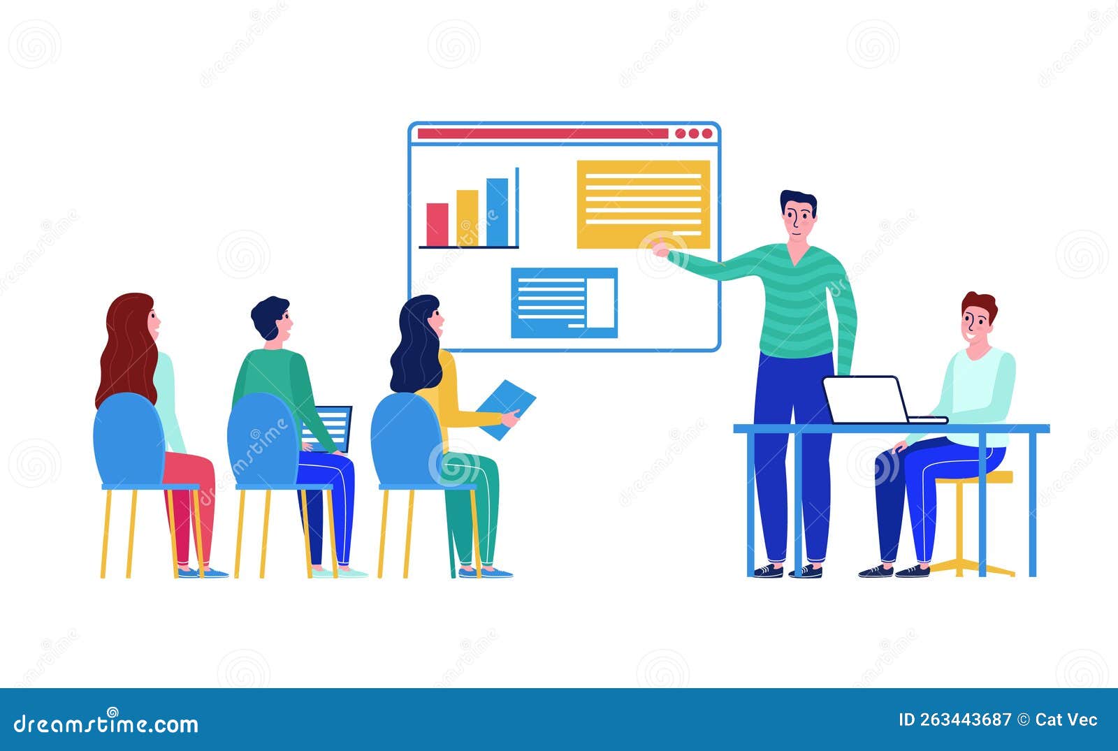 Online Education Concept, E-learning School, University Technology Website, Landing Page, Vector ...