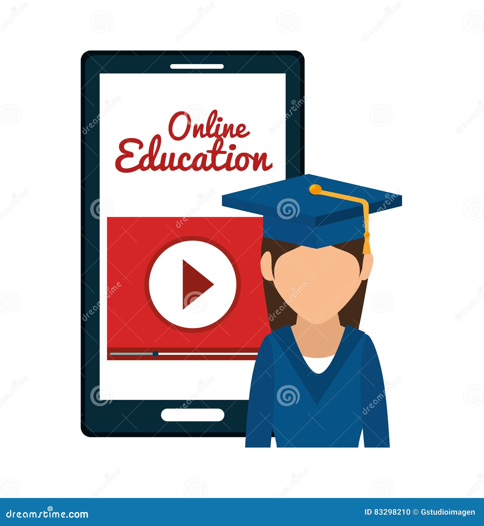 Online Education Concept Icon Stock Illustration - Illustration of ...