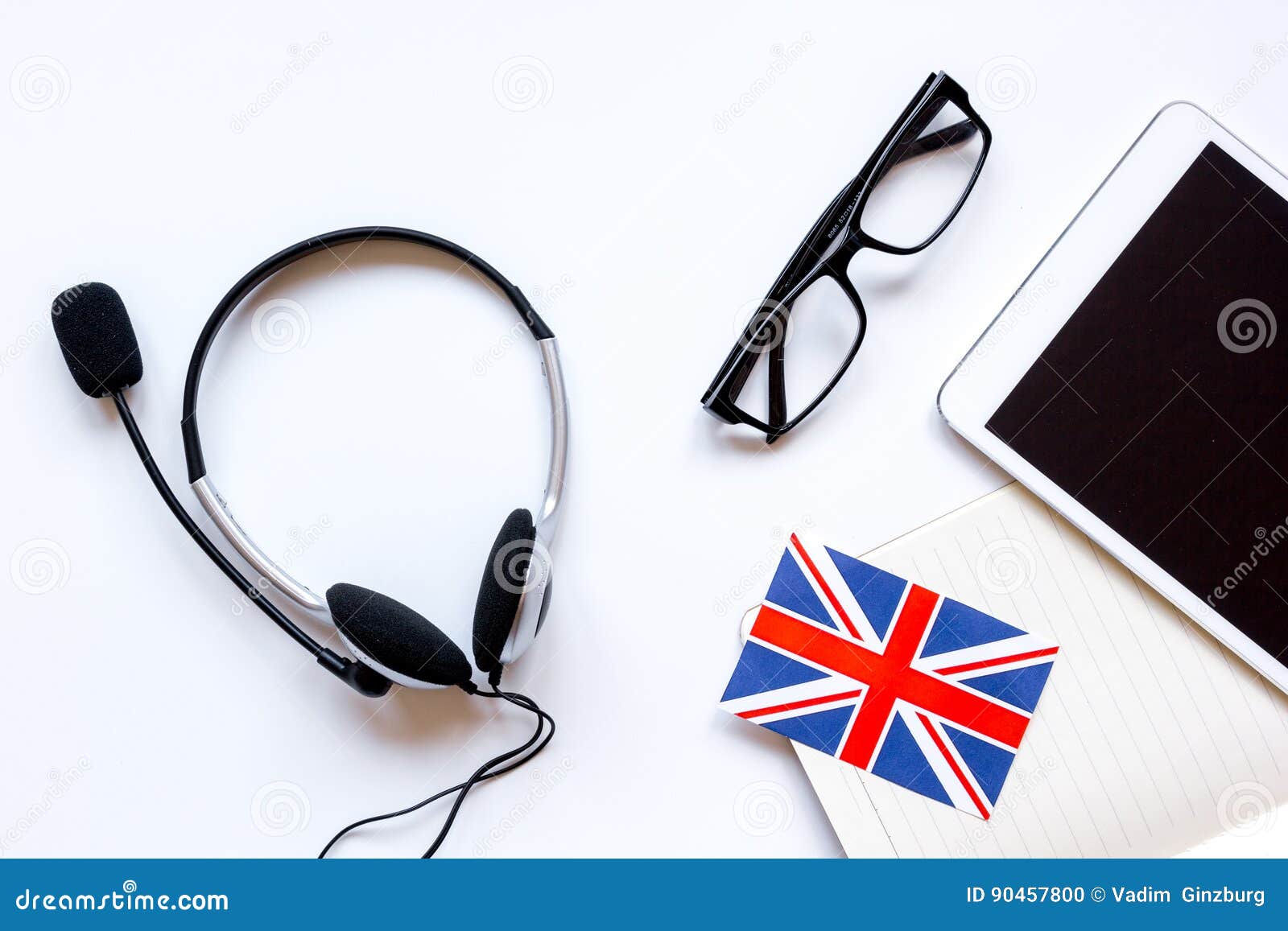 Online Education Concept in Learning Language Lifestyle White ...