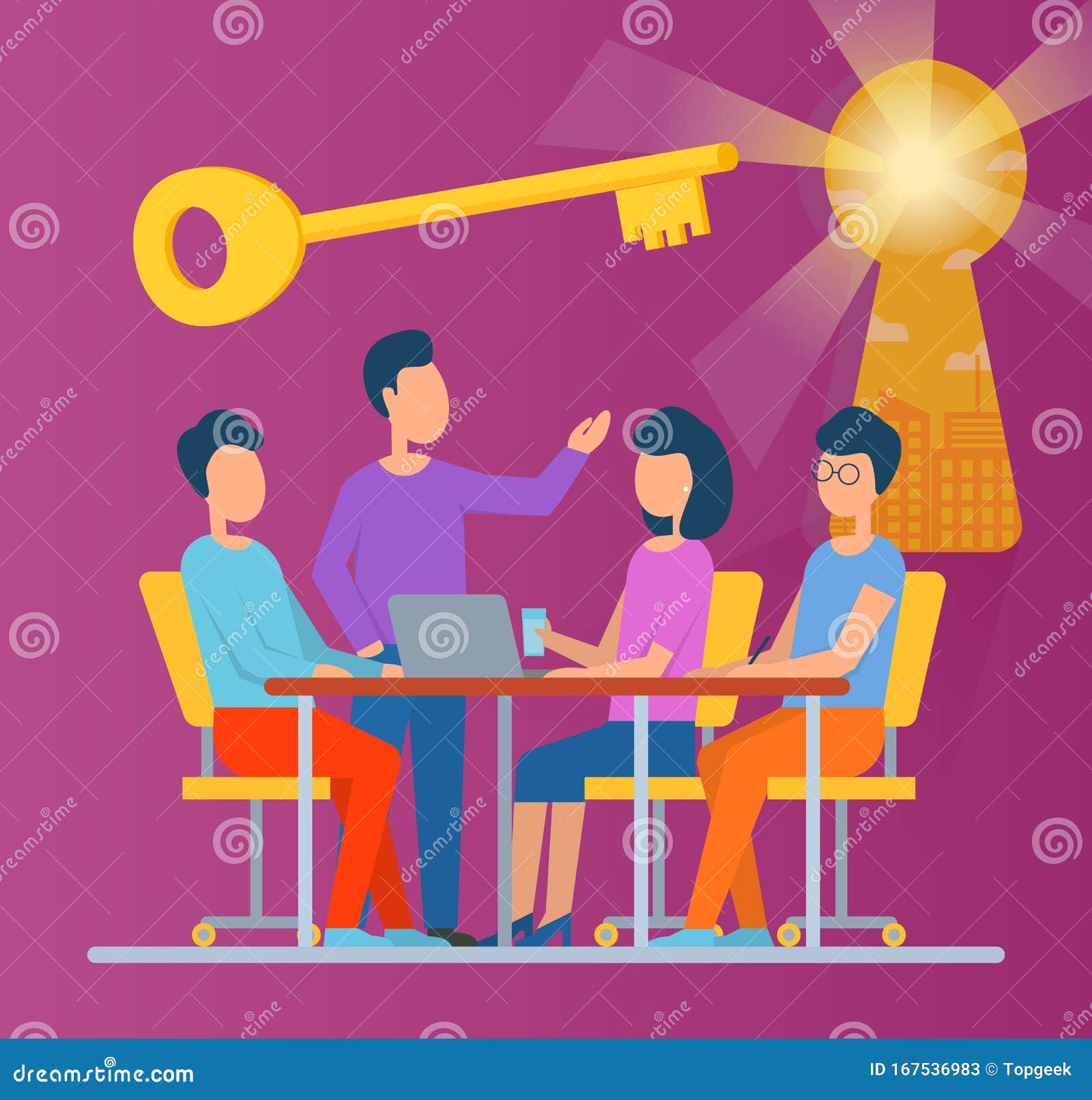 Teachers Team Meeting or Students Group Class Stock Vector ... Teachers Team Meeting or Students Group Class Stock Vector ...