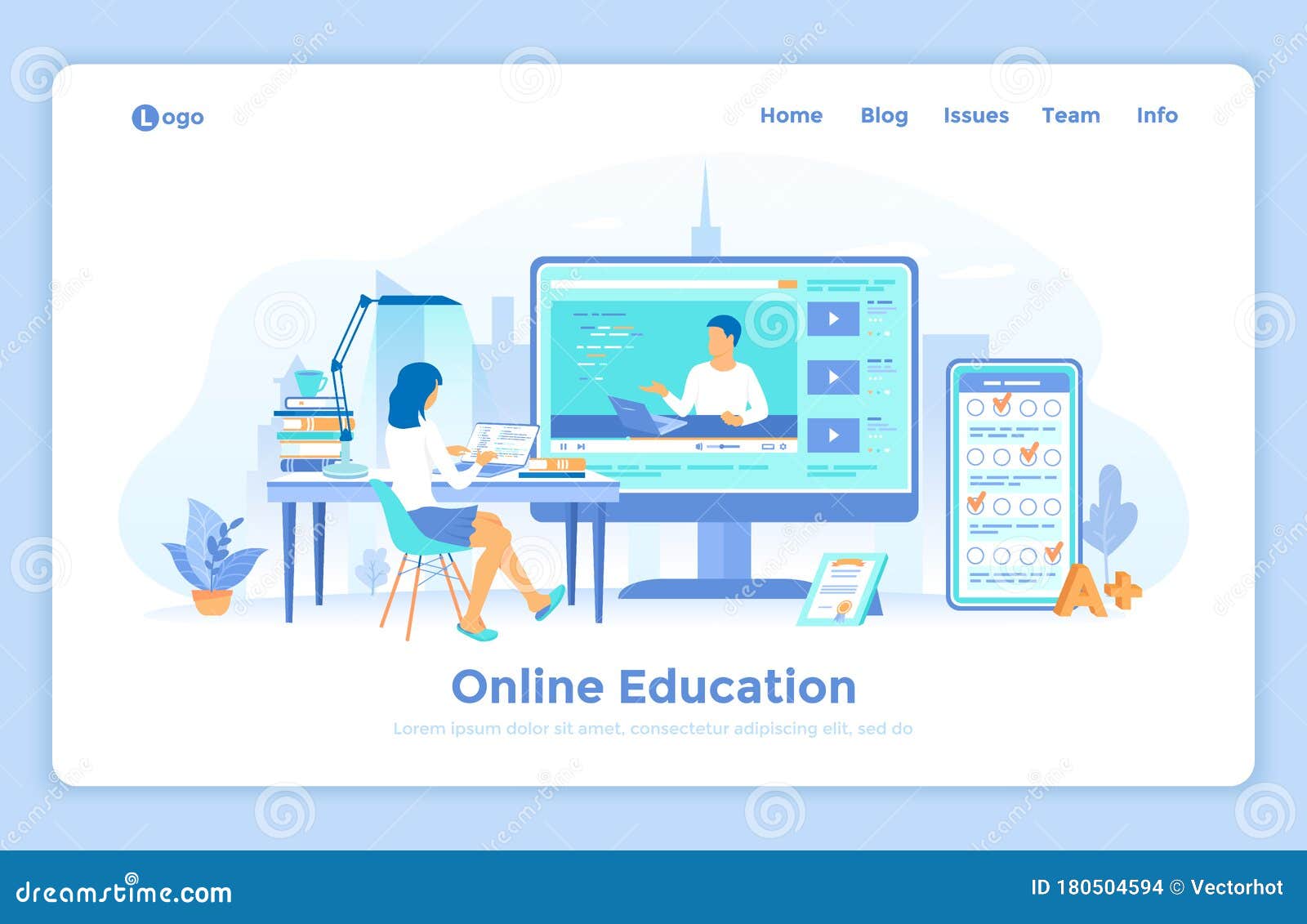 Online Education E-learning Online Training, Courses, Exams, Testing ...