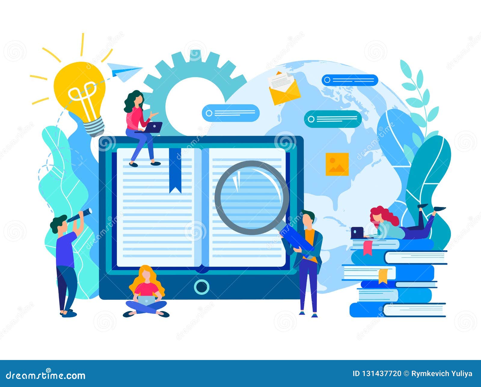 Online Education, E-library, Communication and Study of Students with ...