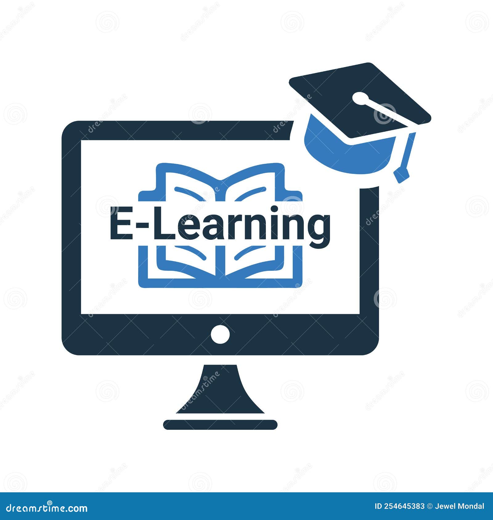 Online, Education, Elearning, E-learning Icon. Simple Flat Design ...