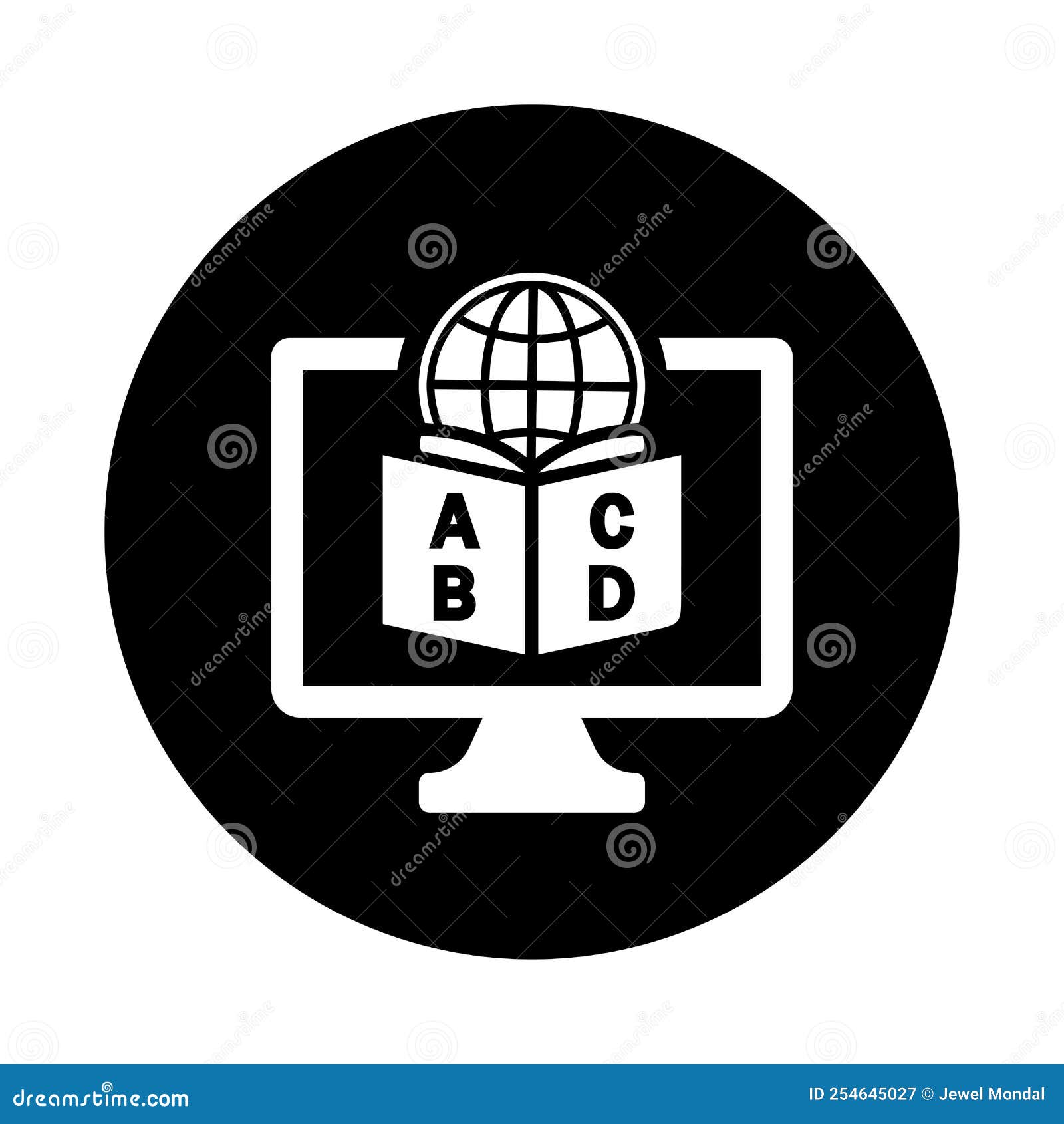 Online Education, Elearning, Knowledge, Reading Icon. Black Vector ...