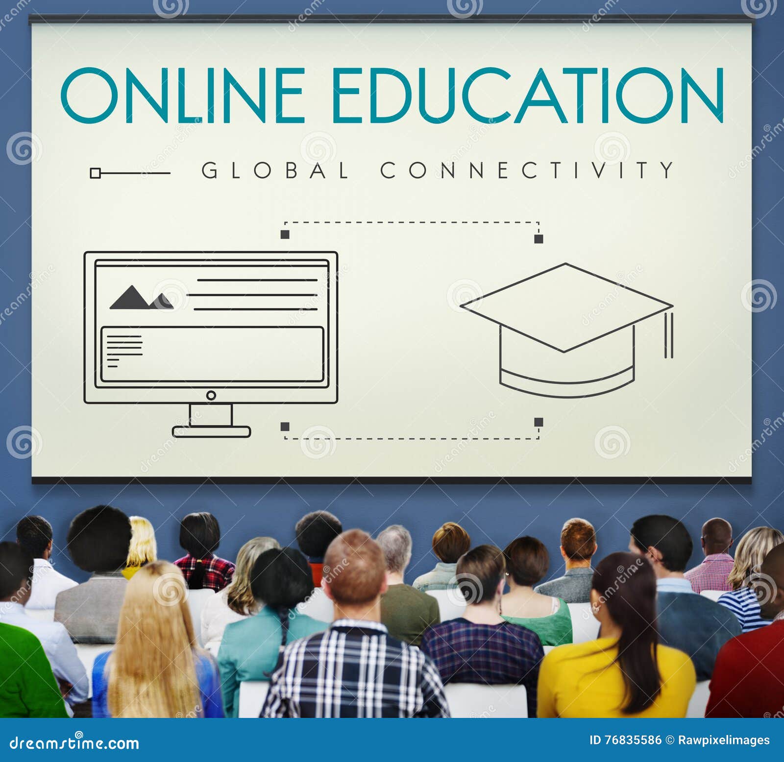 Online Education Global Connectivity Graphic Concept Stock Photo ...
