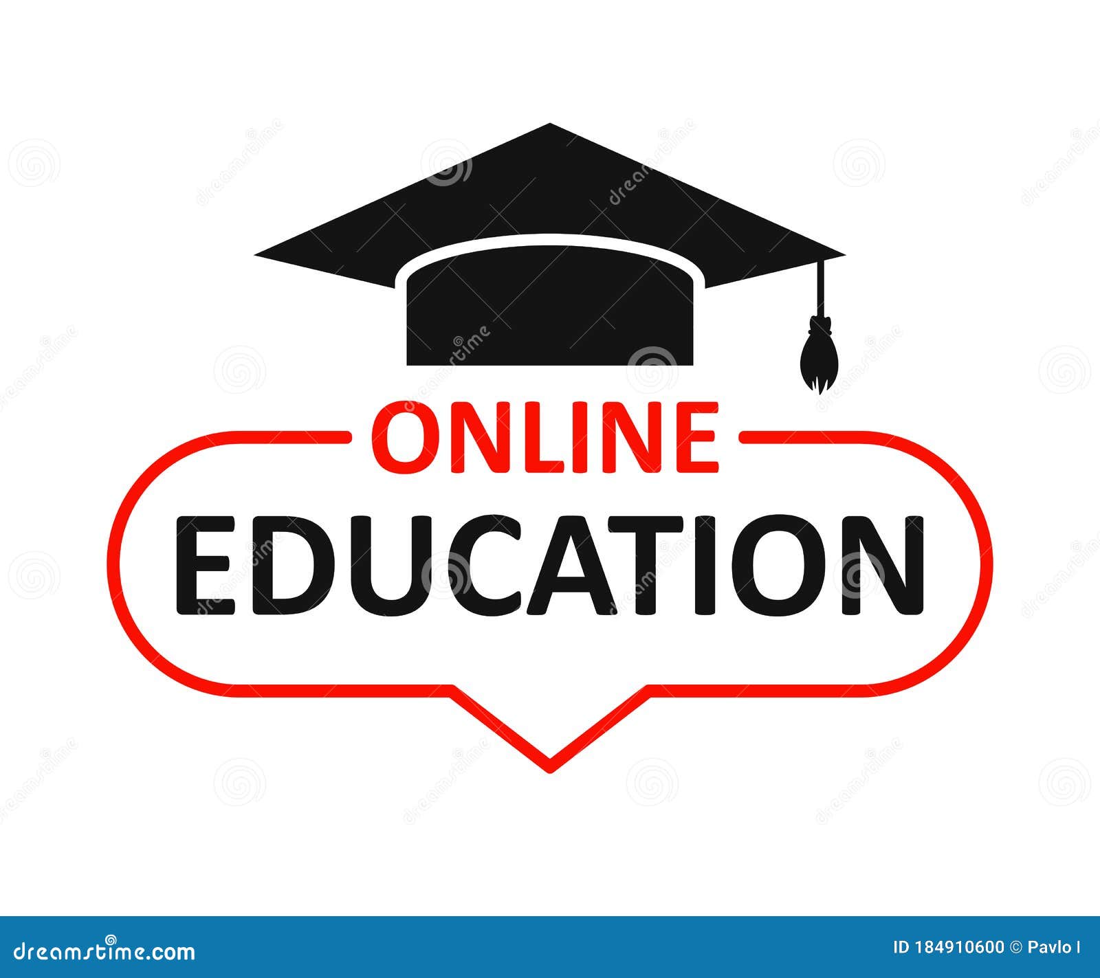 Online Education Icon. Advertising Internet Learning, Training Courses ...