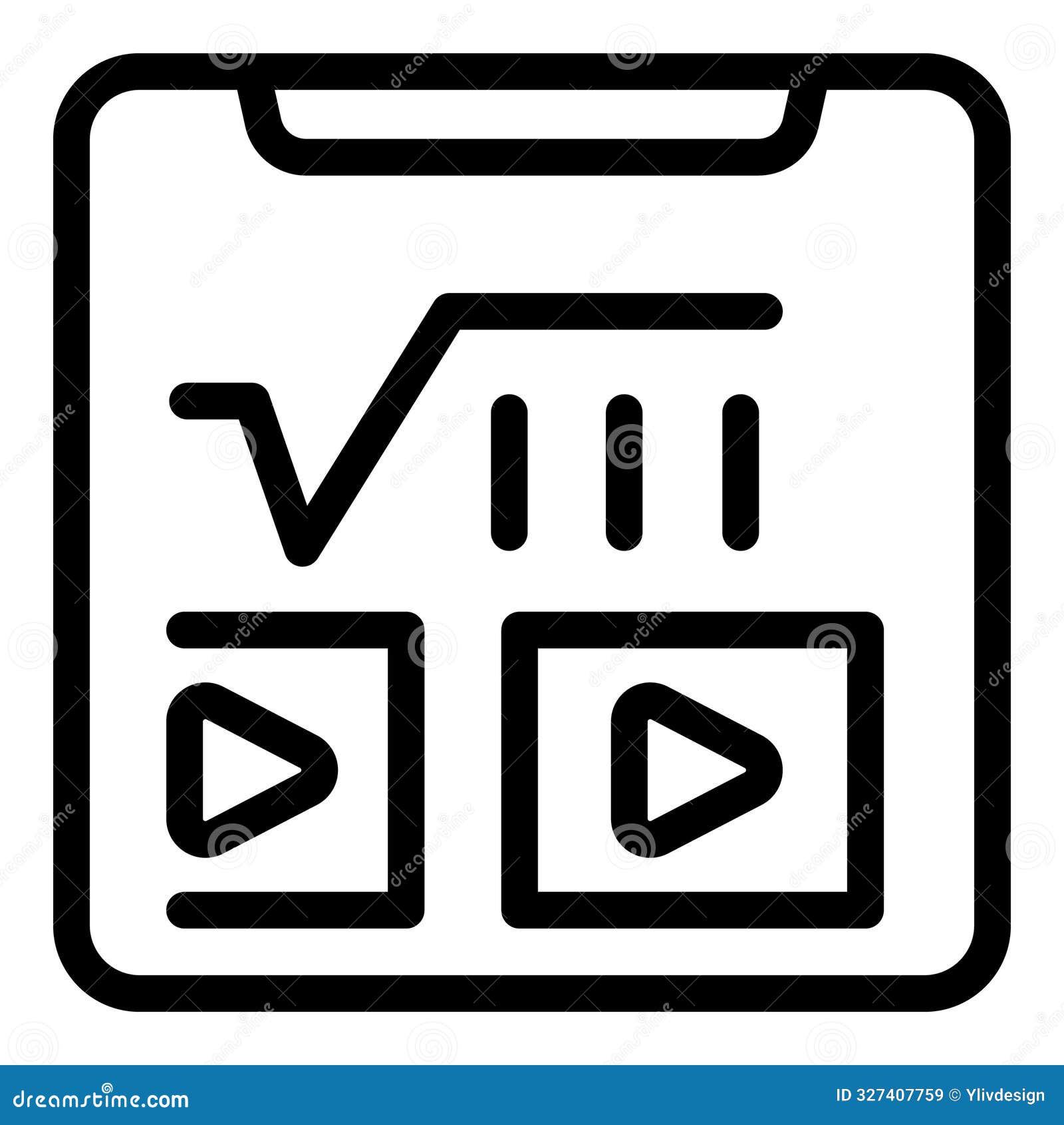 Online Education Icon Showing Tablet Displaying Mathematical Formula ...